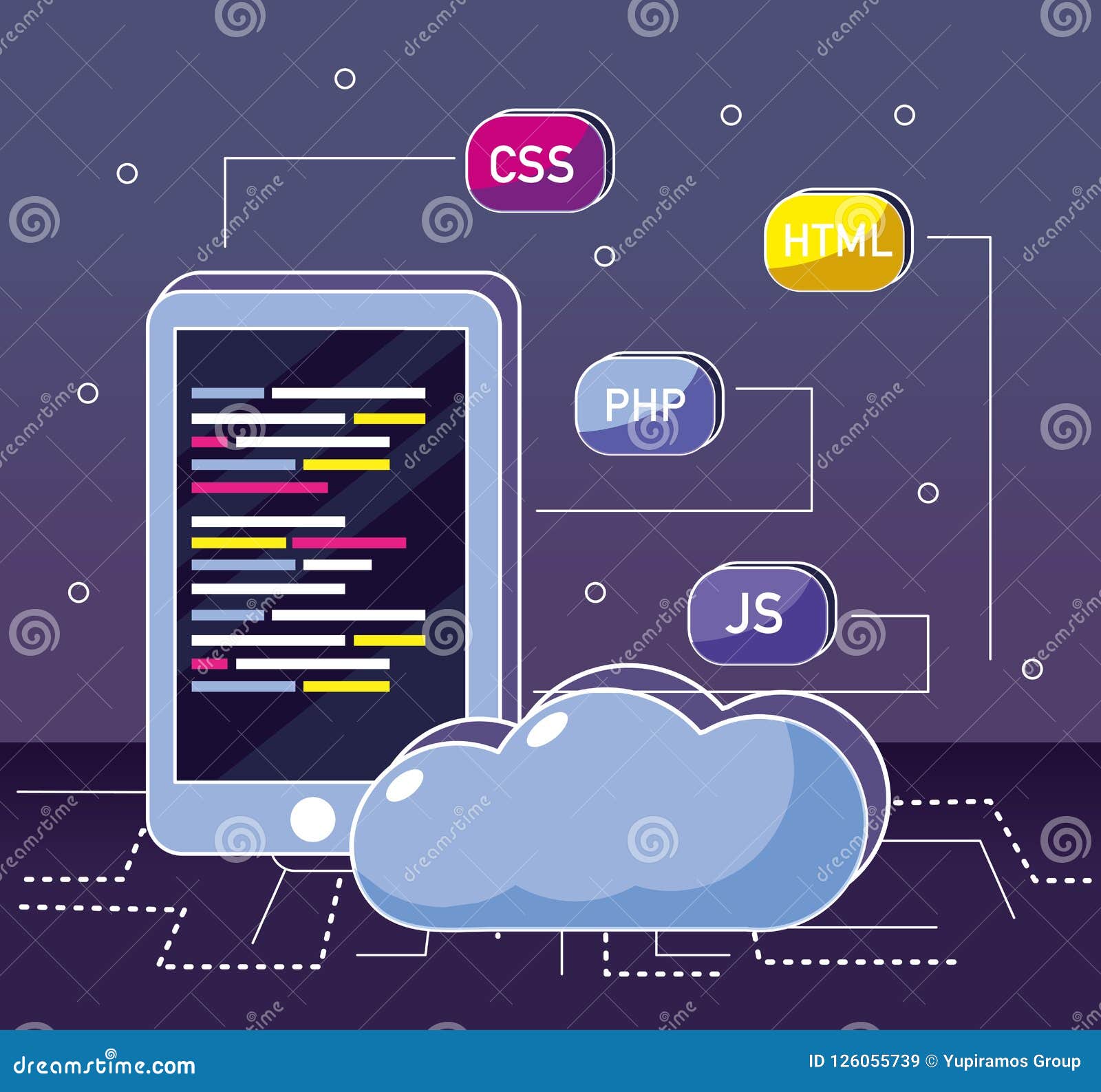 Program coding concept stock vector. Illustration of application ... Program coding concept stock vector. Illustration of application ...