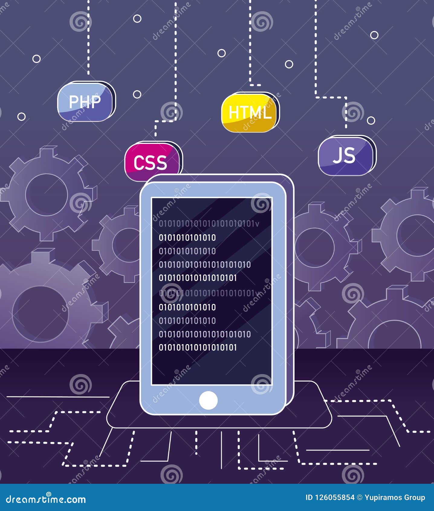 Program coding concept stock vector. Illustration of interface - 126055854 Program coding concept stock vector. Illustration of interface - 126055854