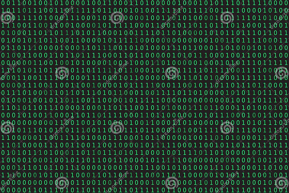 Program Datum Background. Green Programming Binary Coding Stock Vector - Illustration of program ...