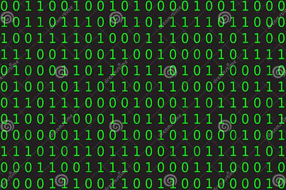 Program Datum Background Green Programming Binary Coding Stock Vector Illustration Of