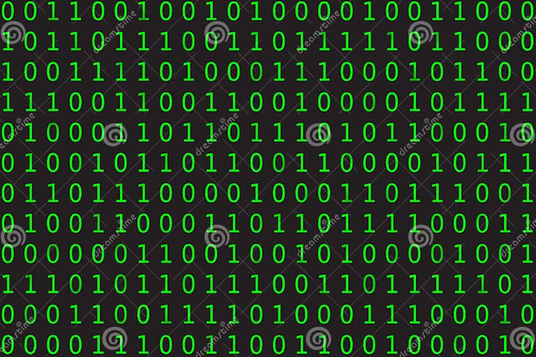 Program Datum Background Green Programming Binary Coding Stock Vector Illustration Of 8155