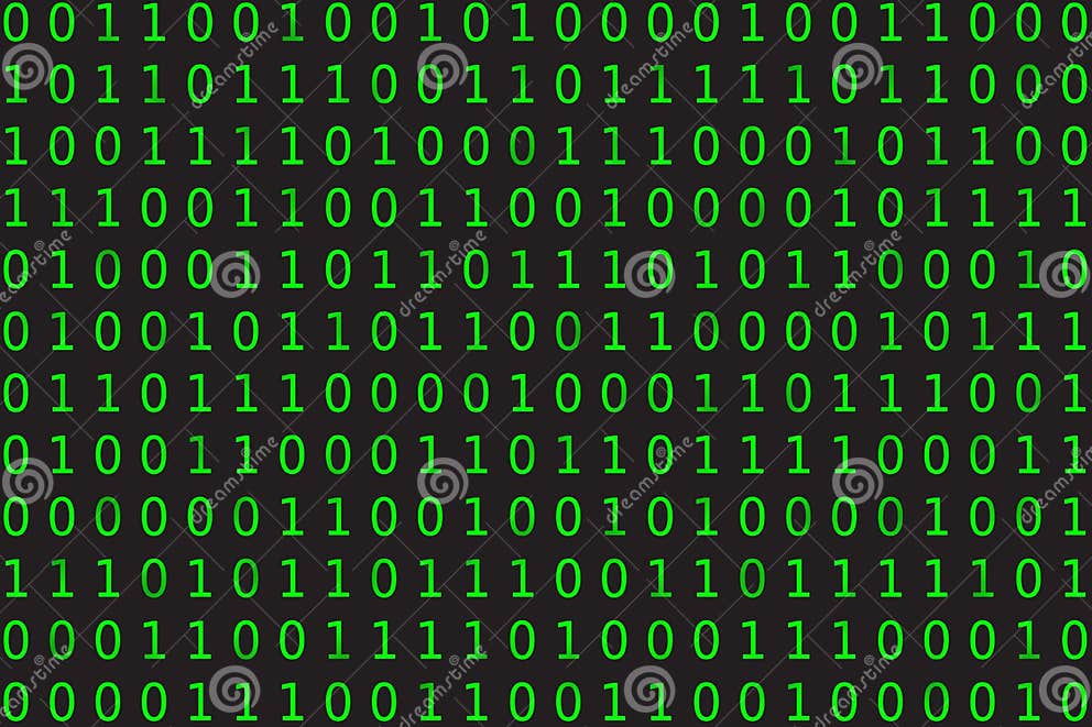 Program Datum Background Green Programming Binary Coding Stock Vector Illustration Of 9961