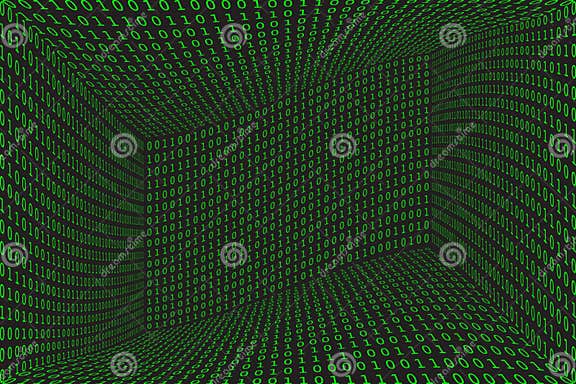 Program Datum 3d Background. Green Programming Binary Coding Stock Vector - Illustration of ...