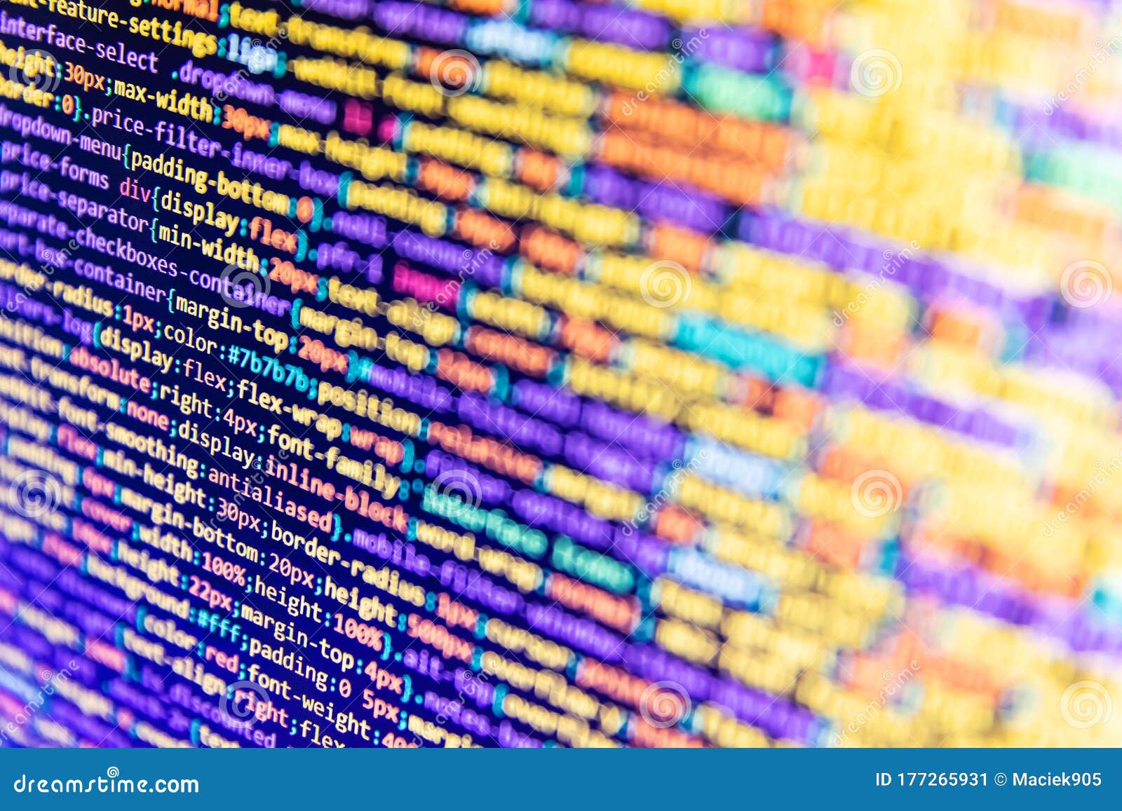 Php Code On Blue Background In Code Editor Website Development Programmer Workplace Vignette