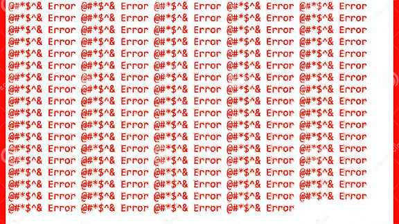Program Error Code Failure Red Script Text White Stock Photo - Image of ...