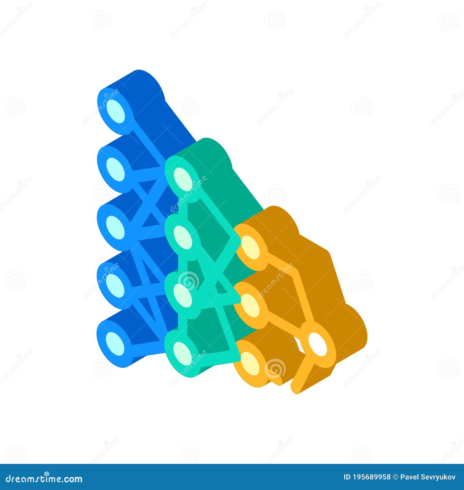 Program Hierarchy Artificial Intelligence Isometric Icon Vector ...