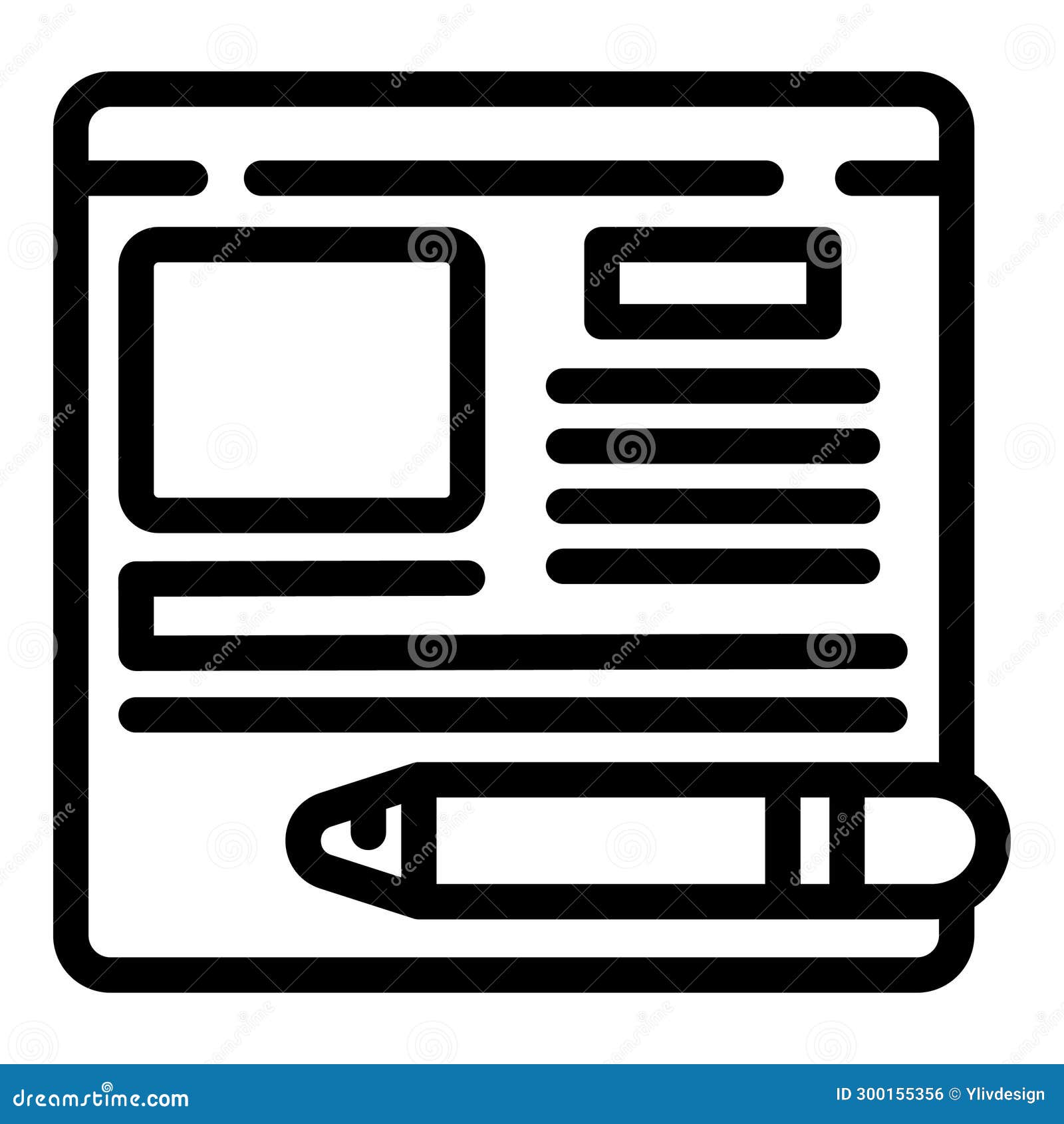 Script Icon On White Background. Simple Element Illustration From ...