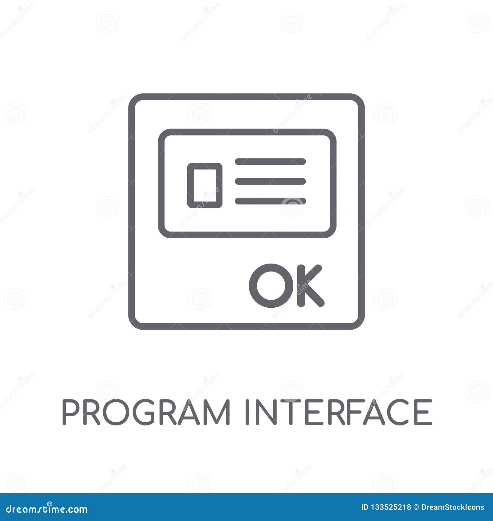 Program Interface Isolated Icon Simple Element Illustration From Programming Concept Icons