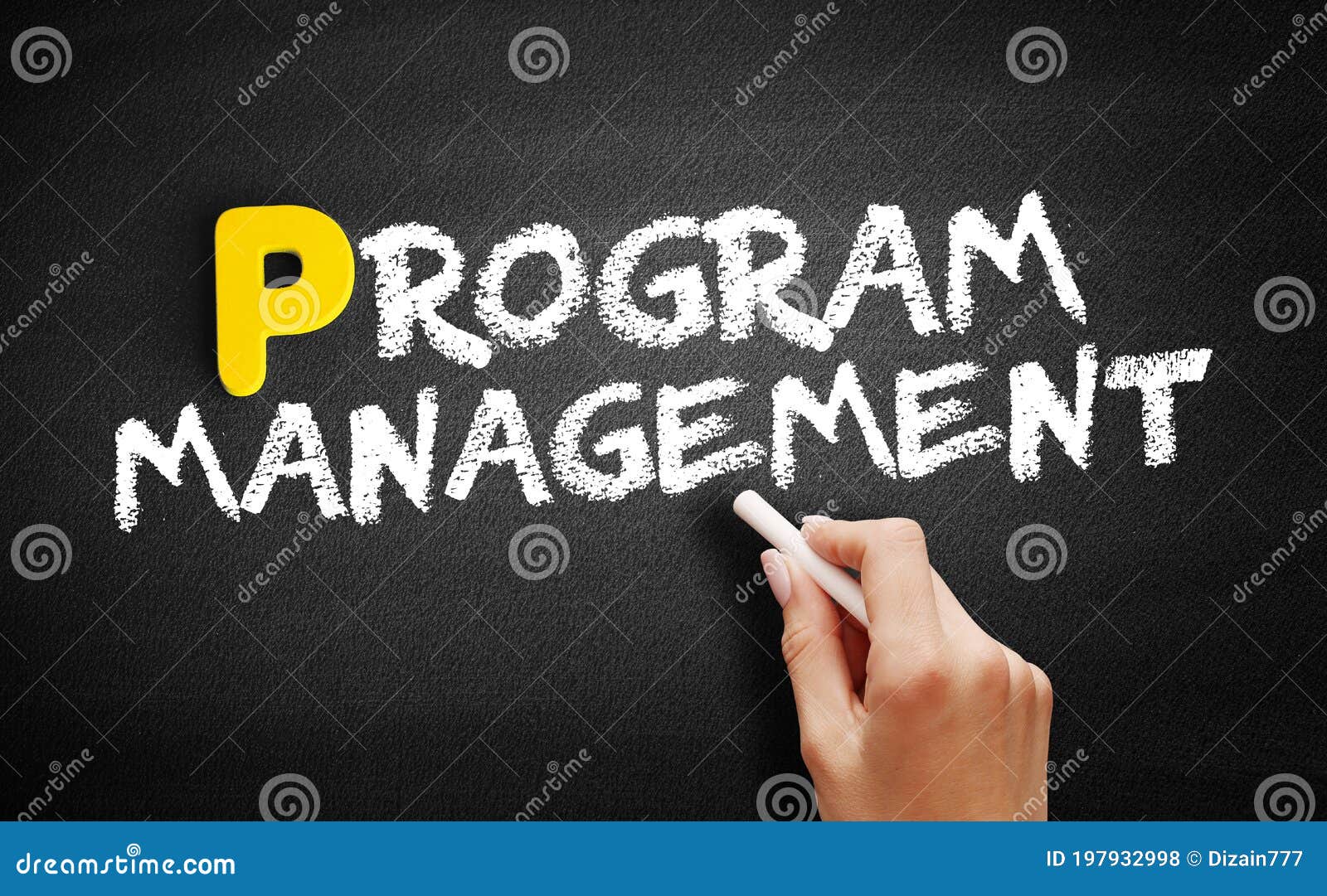 Program Management Text on Blackboard Stock Photo - Image of consumer ...