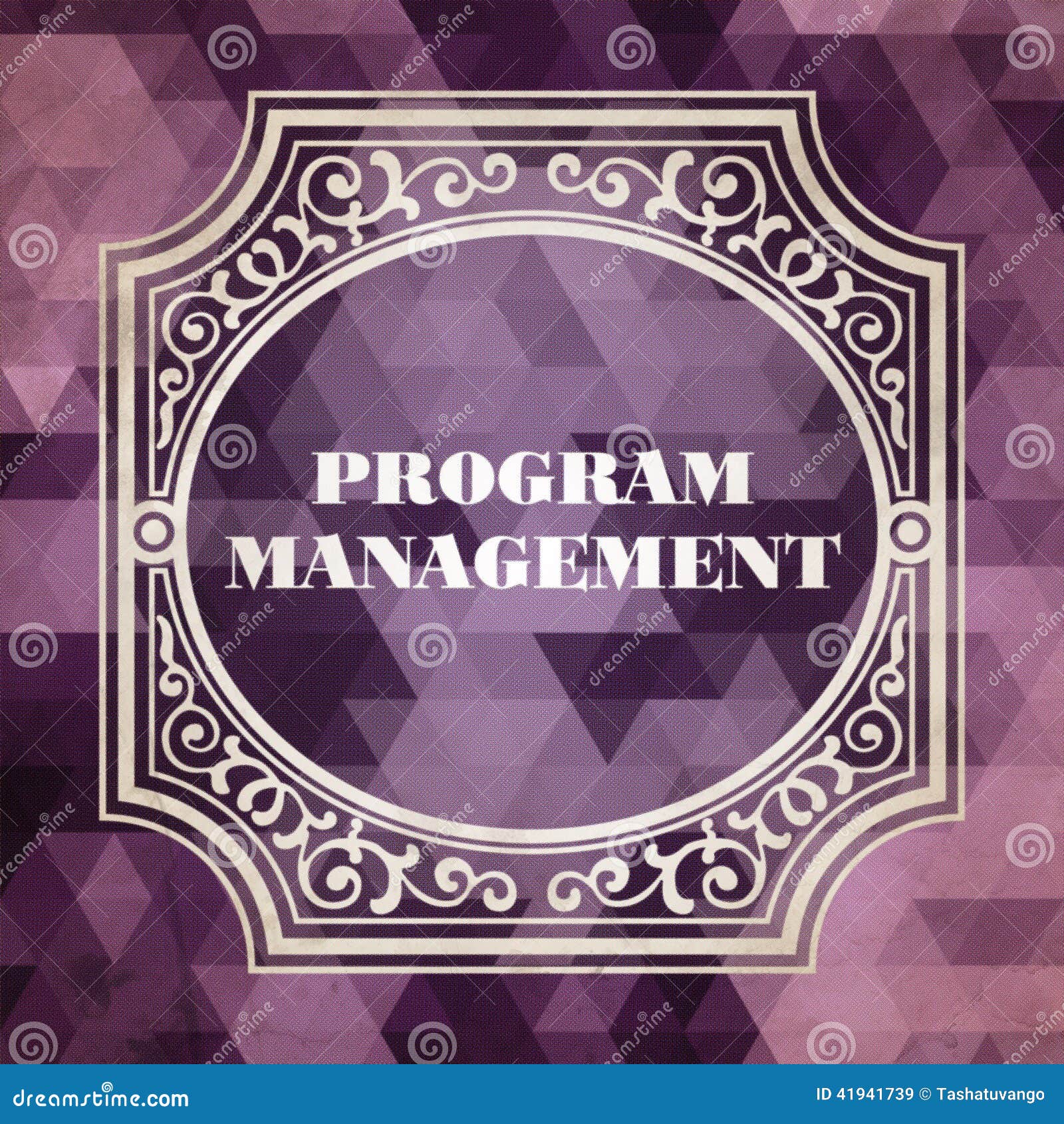 Program Management. Vintage Design Concept. Stock Image - Image of ...