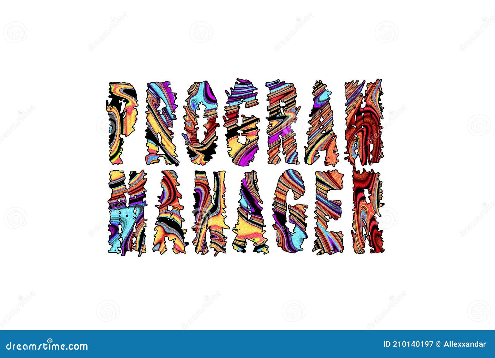 Program Manager, Banner, Poster and Sticker Stock Illustration ...