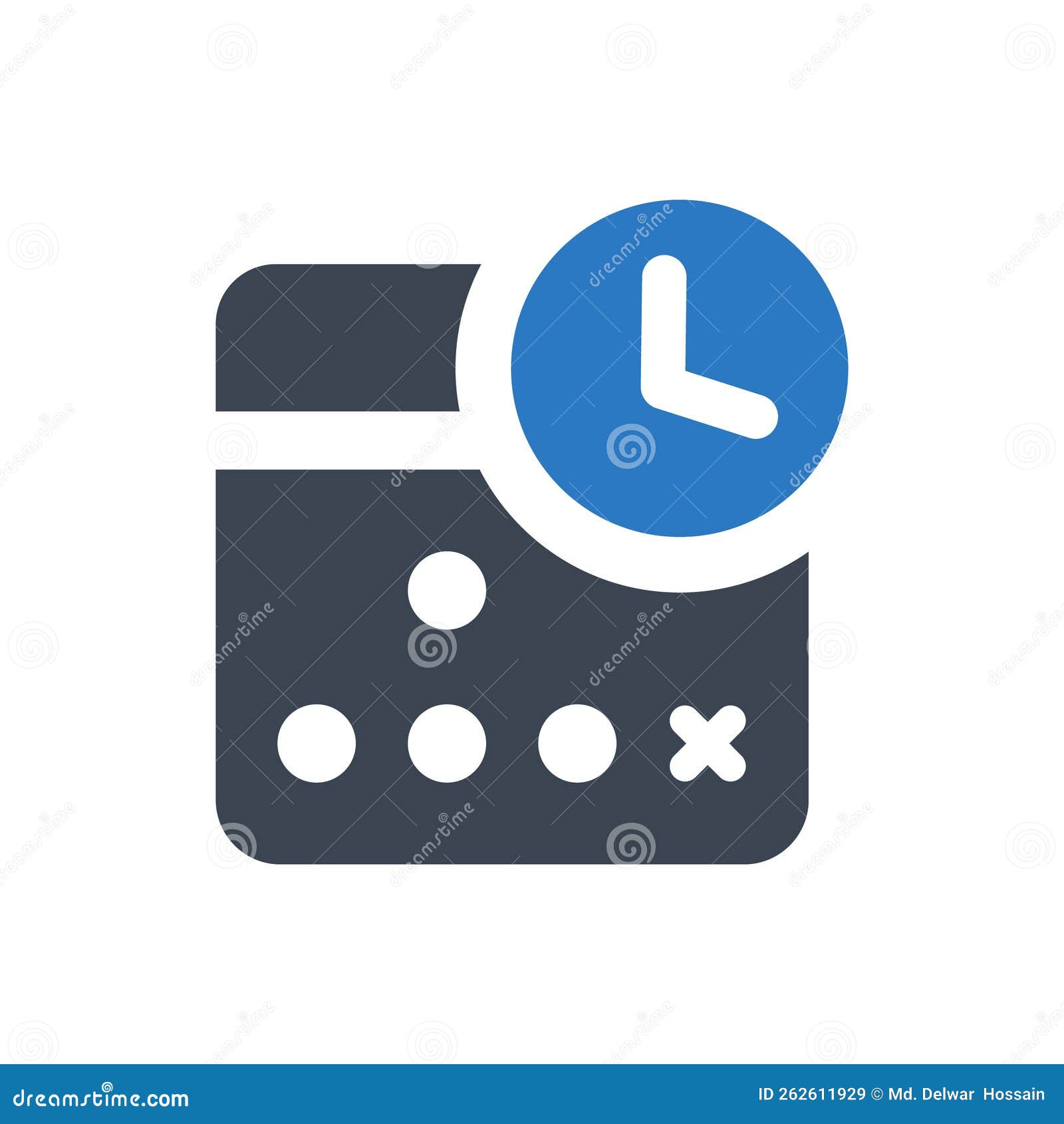 Program schedule icon stock vector. Illustration of time - 262611929