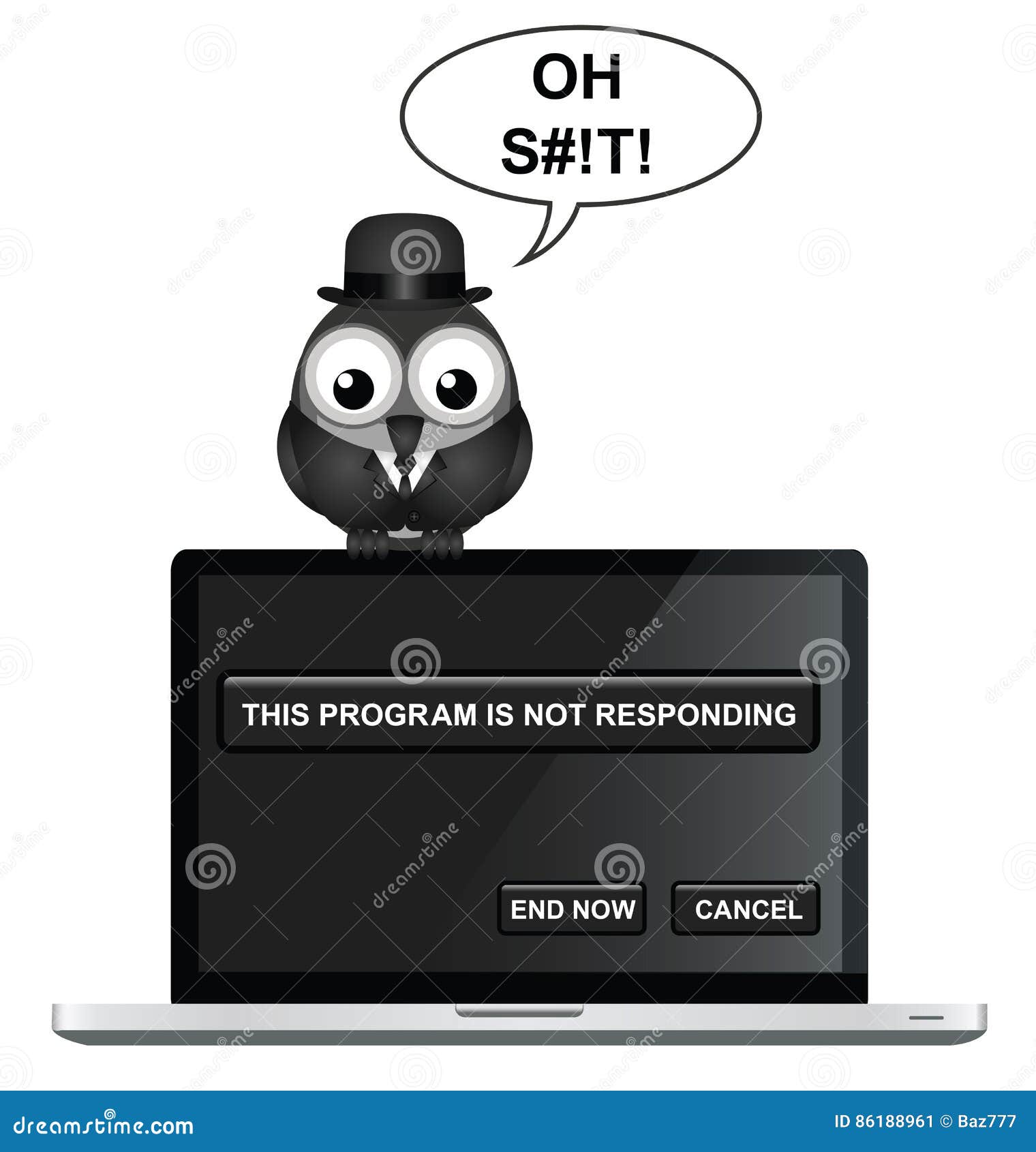 Program termination stock vector. Illustration of crash - 86188961