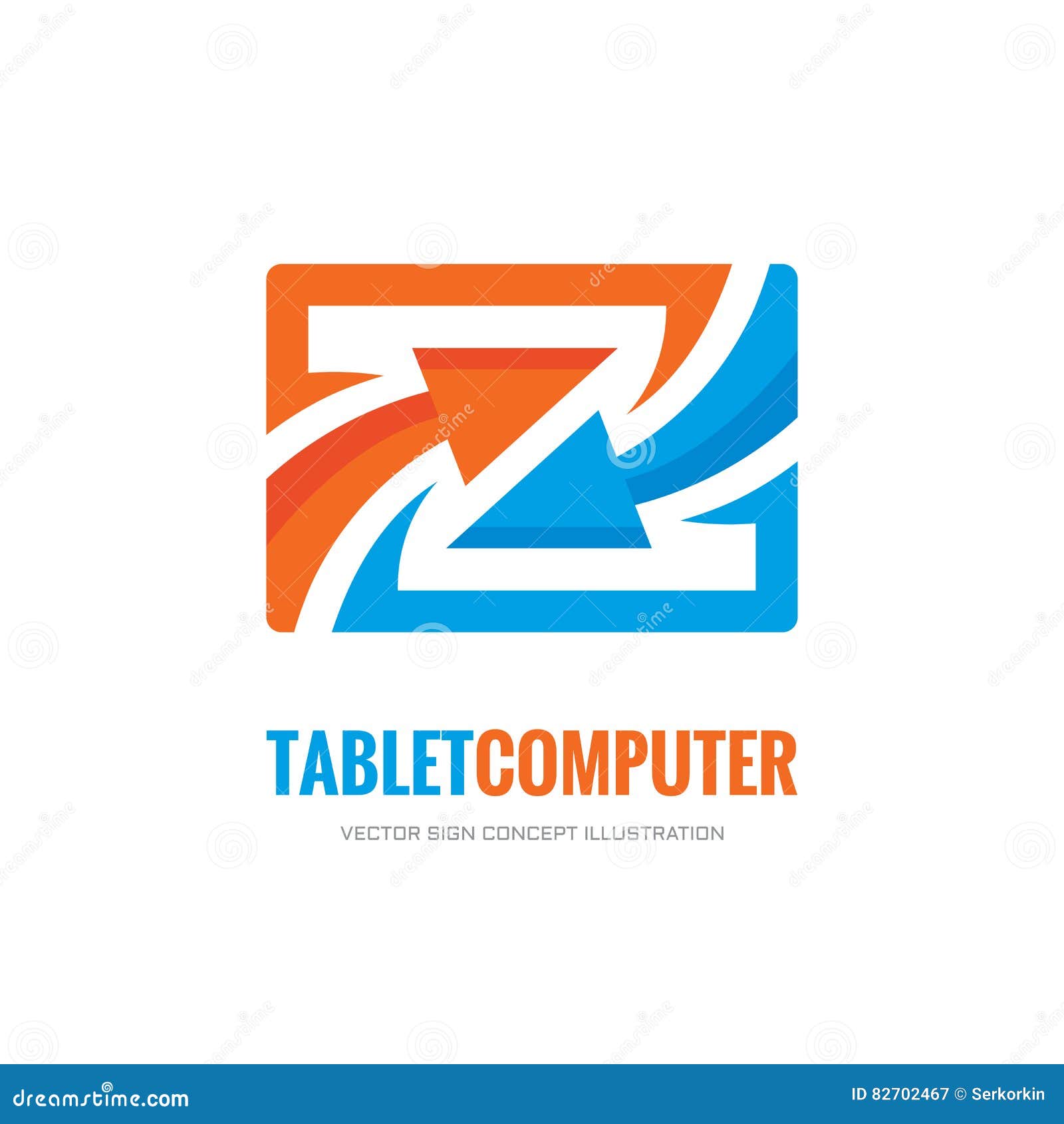 Program - Vector Logo Template Creative Illustration. Tablet Computer ...