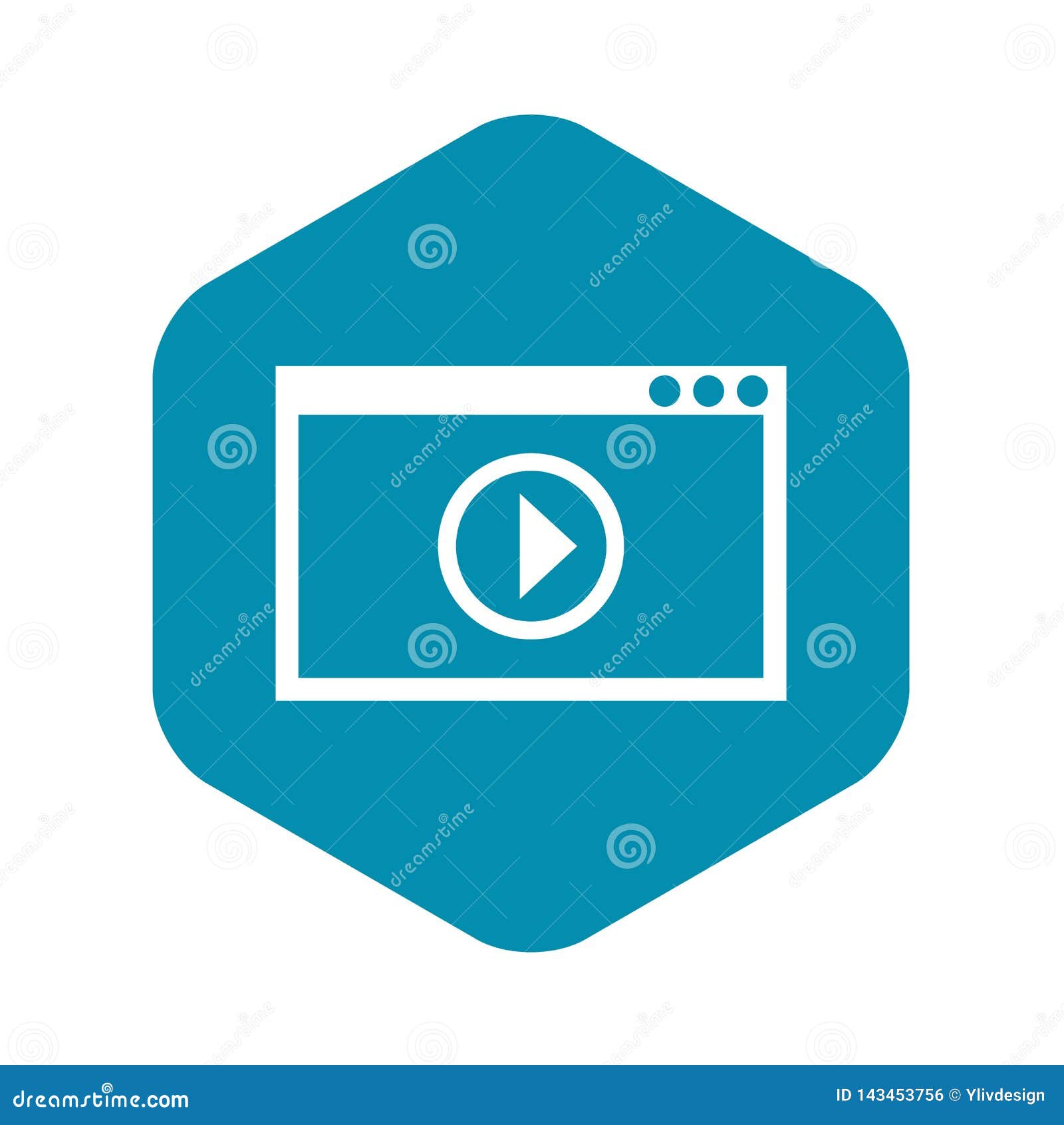 Program for Video Playback Icon, Simple Style Stock Vector ...