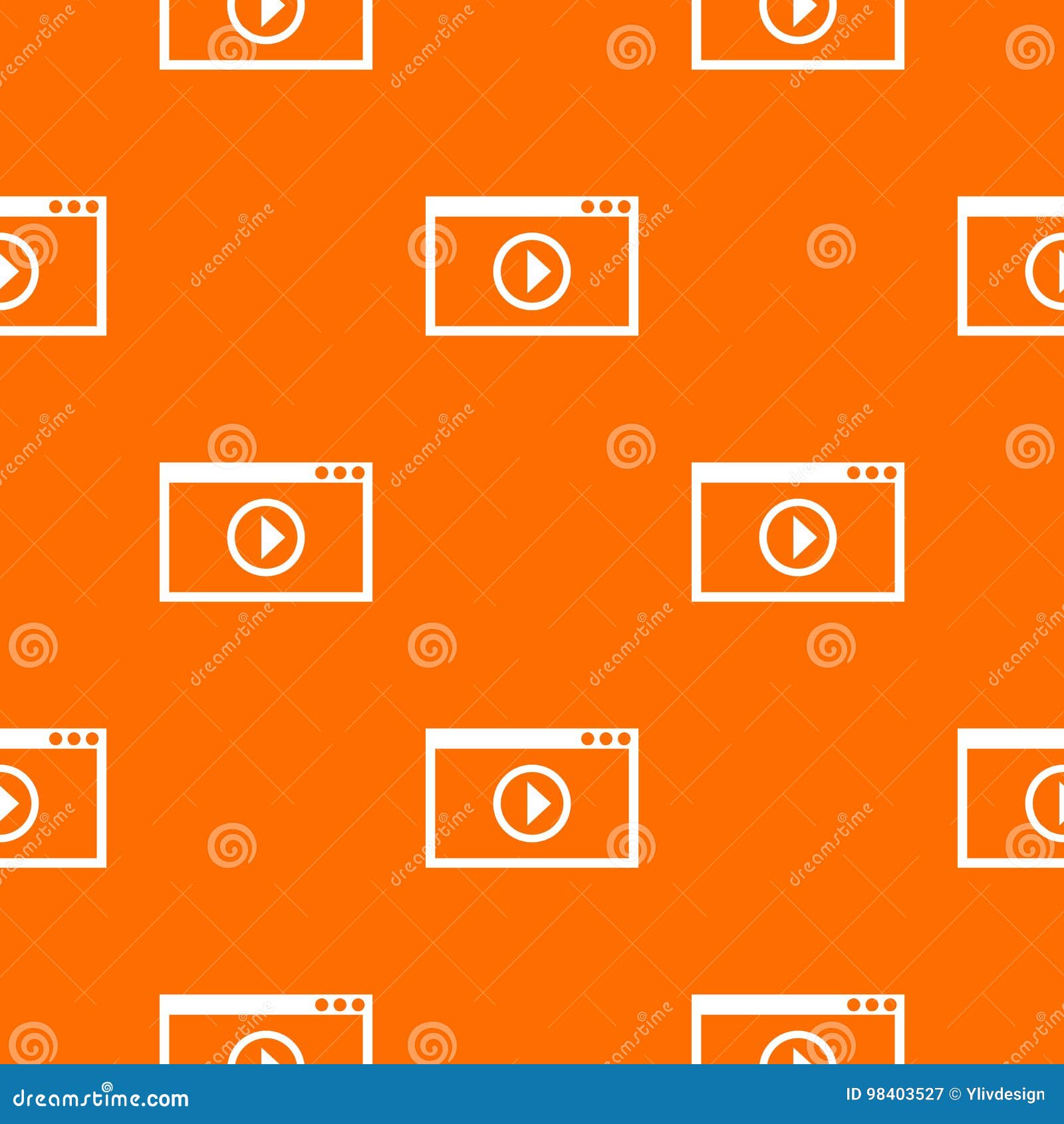 Program for Video Playback Pattern Seamless Stock Vector - Illustration ...