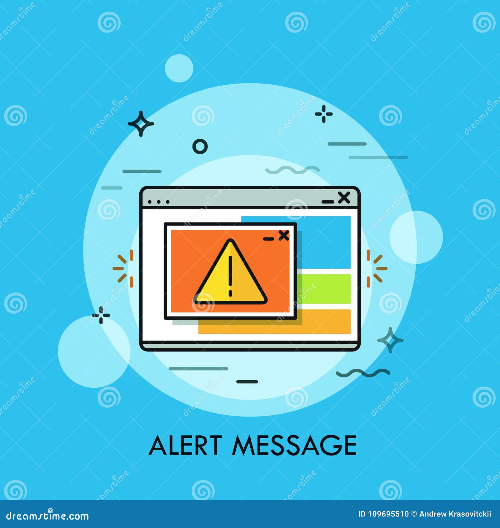 Program Window Displaying Exclamation Mark Inside Yellow Triangle