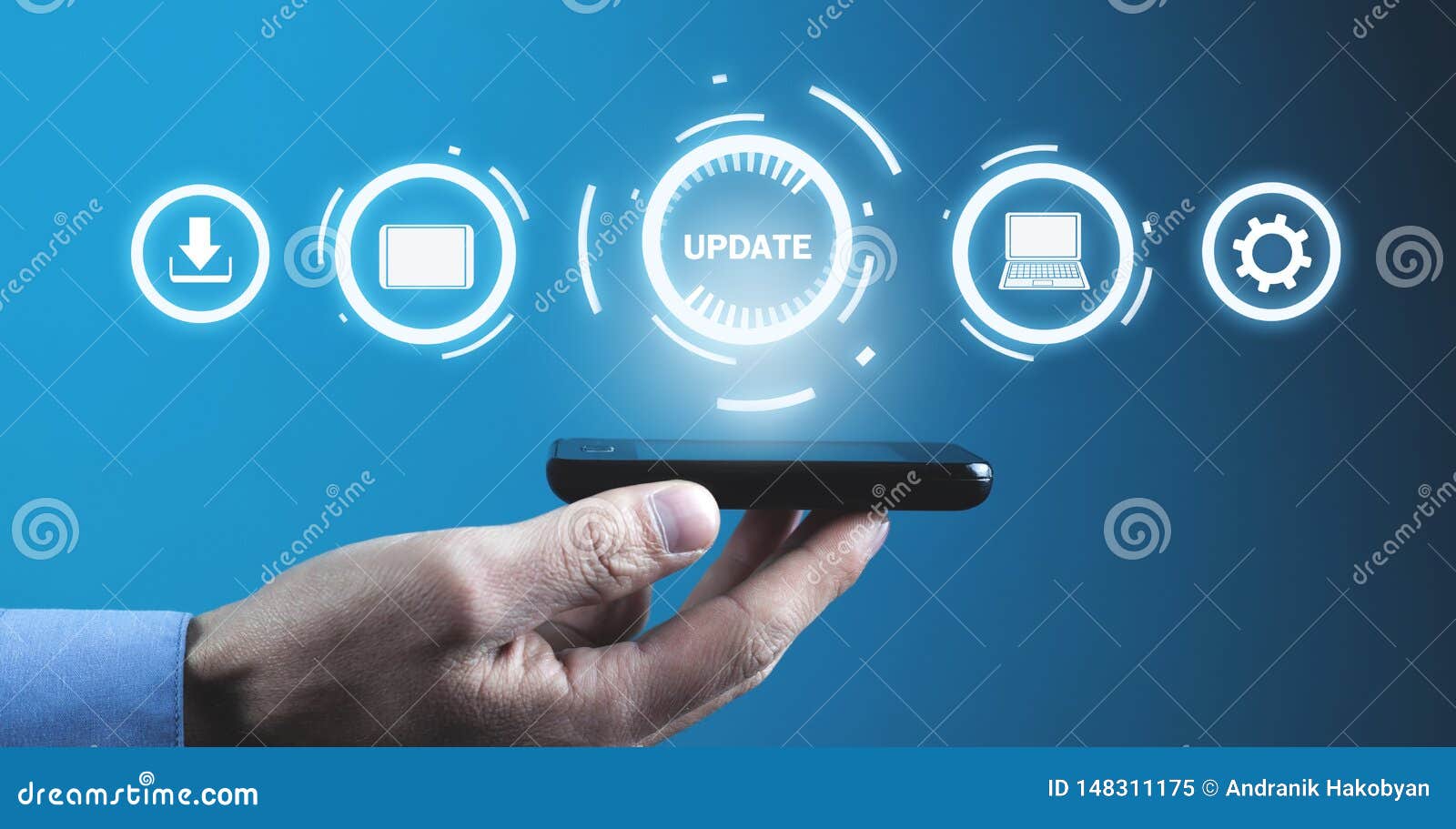 Programa De La Actualizaci?n Negocio, Tecnolog?a, Concepto De Internet Imagen de archivo ...