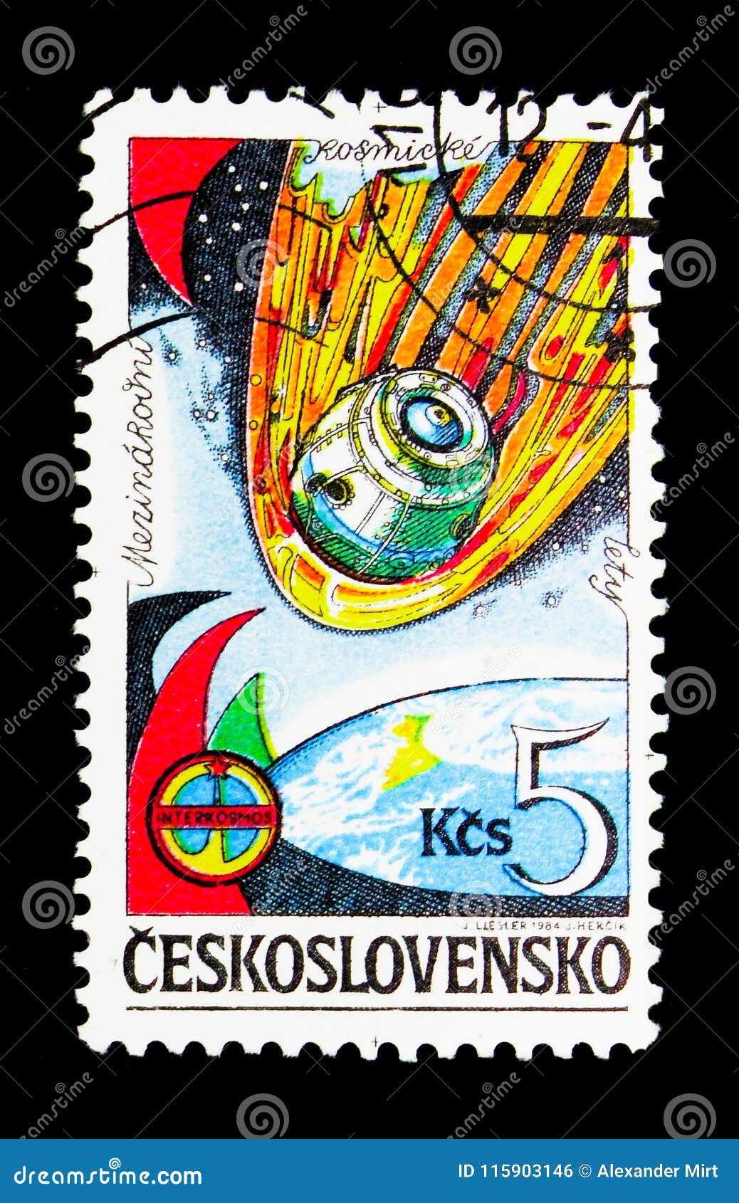 Programa Espacial De Intercosmos, Serie, Circa 1984 Foto editorial ...