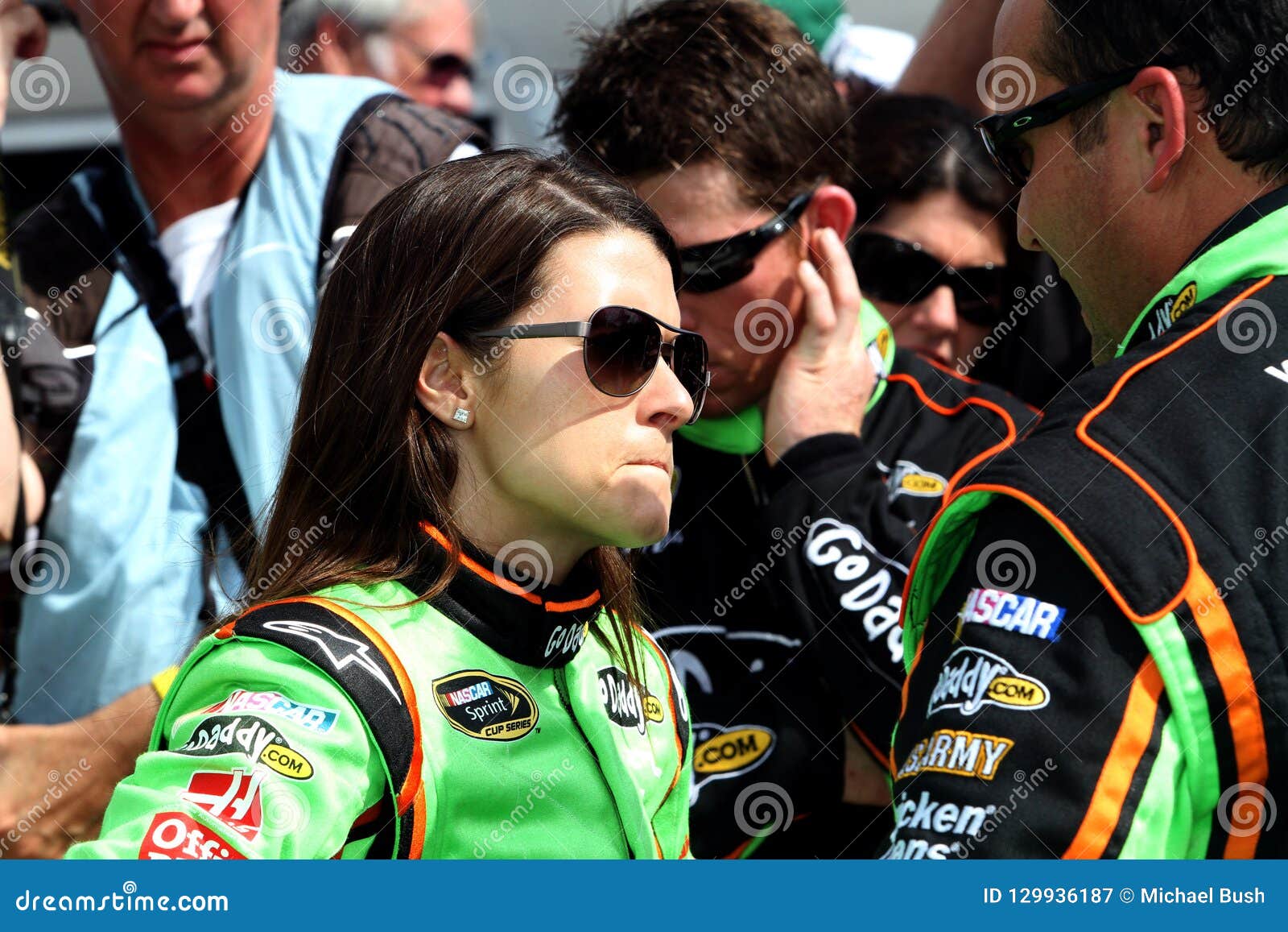 Programa Piloto Danica Patrick Del Coche De Carreras Fotografía ...