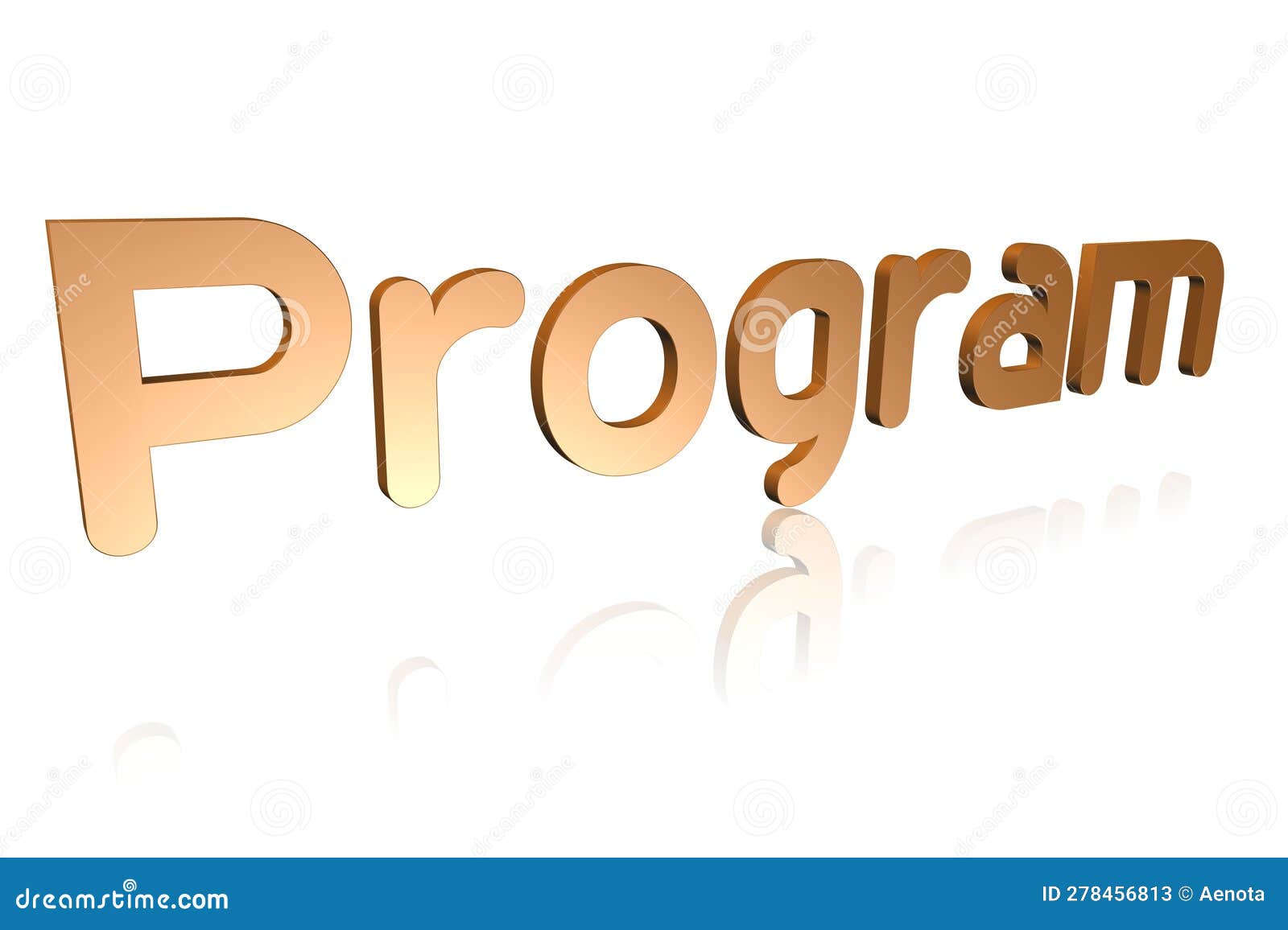 Programación De Término Programa 3d Imagen Stock de ilustración ...