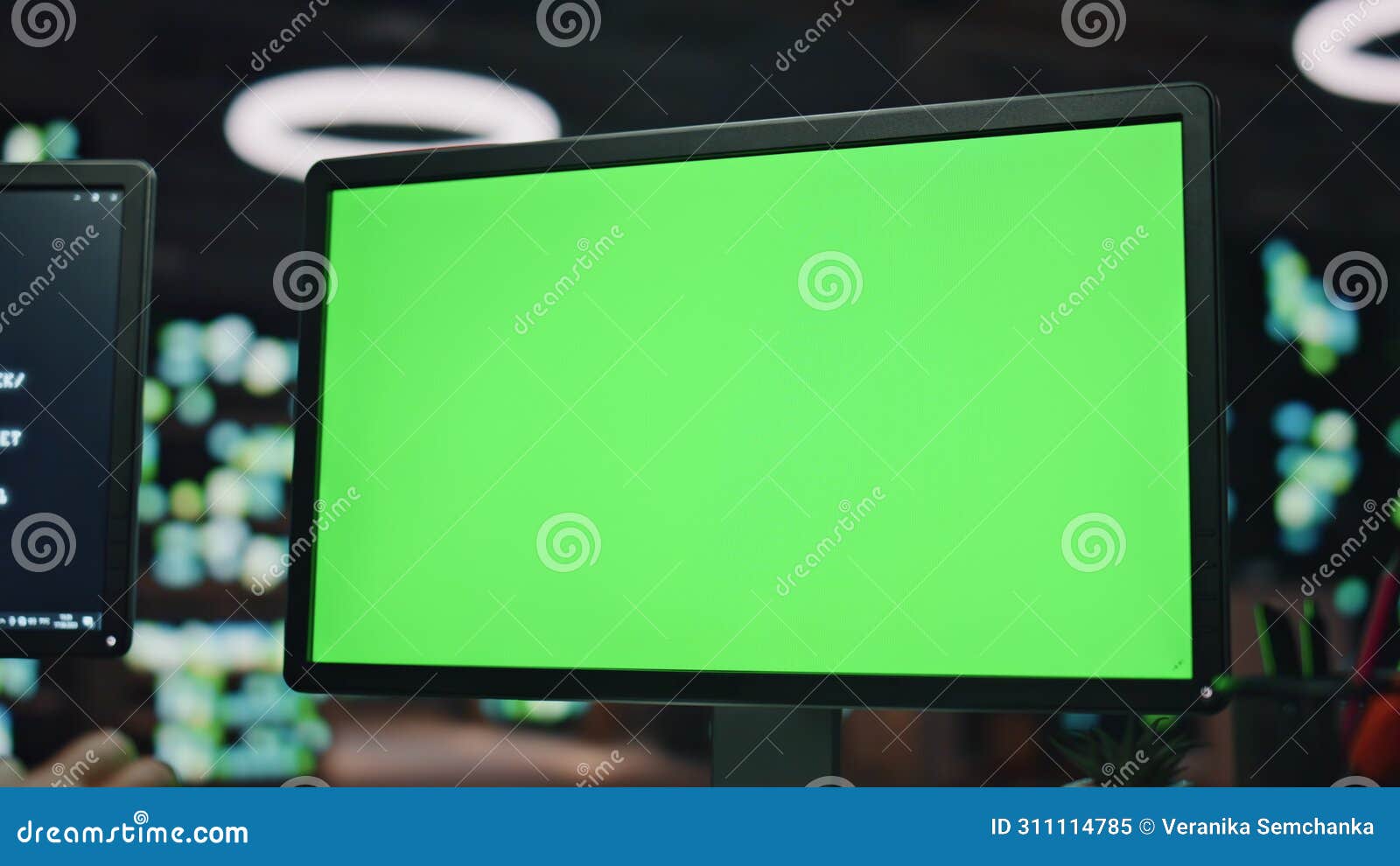 Programer Coding Chromakey Computer Datacenter Closeup. Engineer Writing Code Stock Image ...