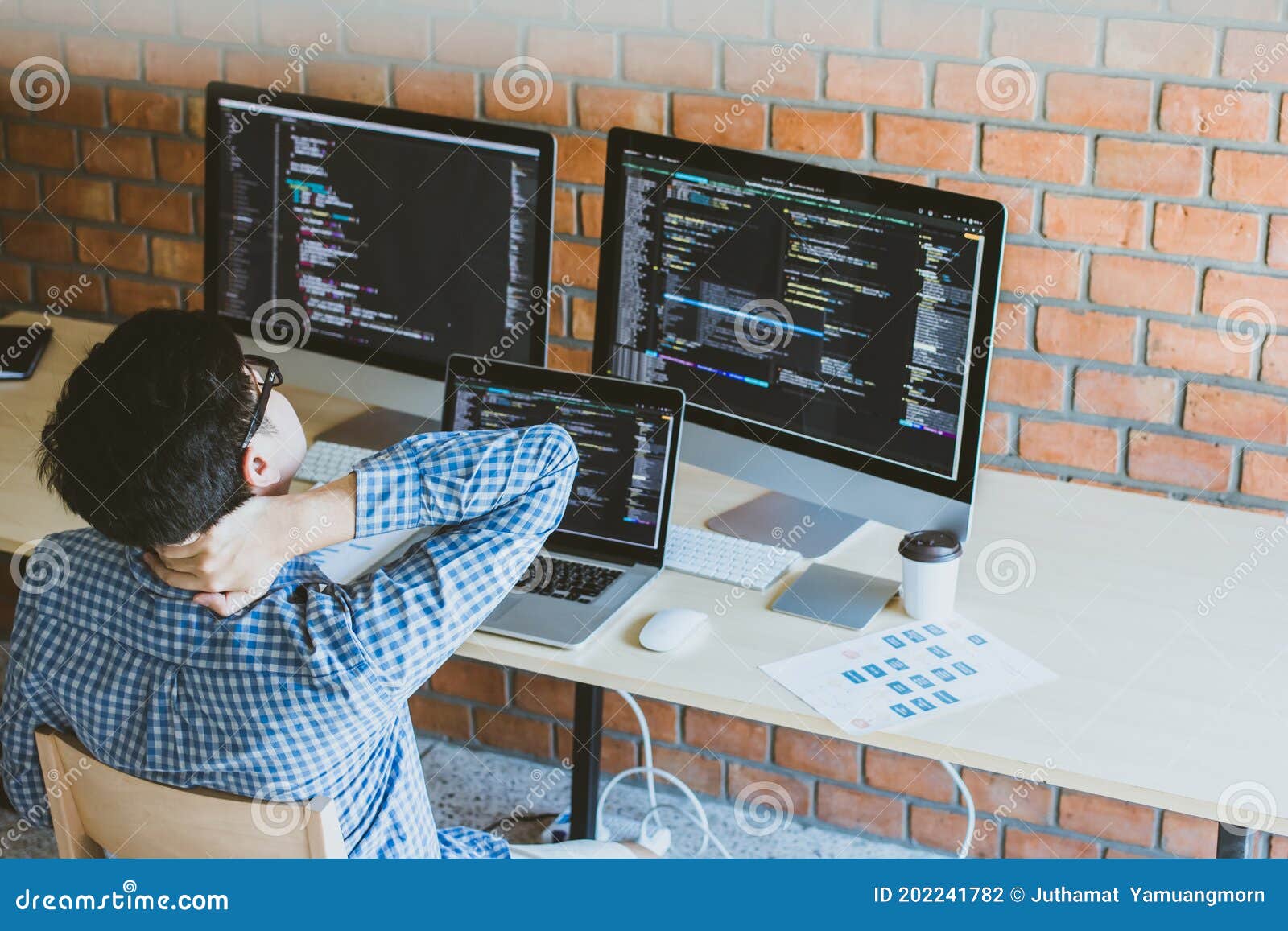 Programer Having Problem Project Developer Programming And Coding Technology Website Design