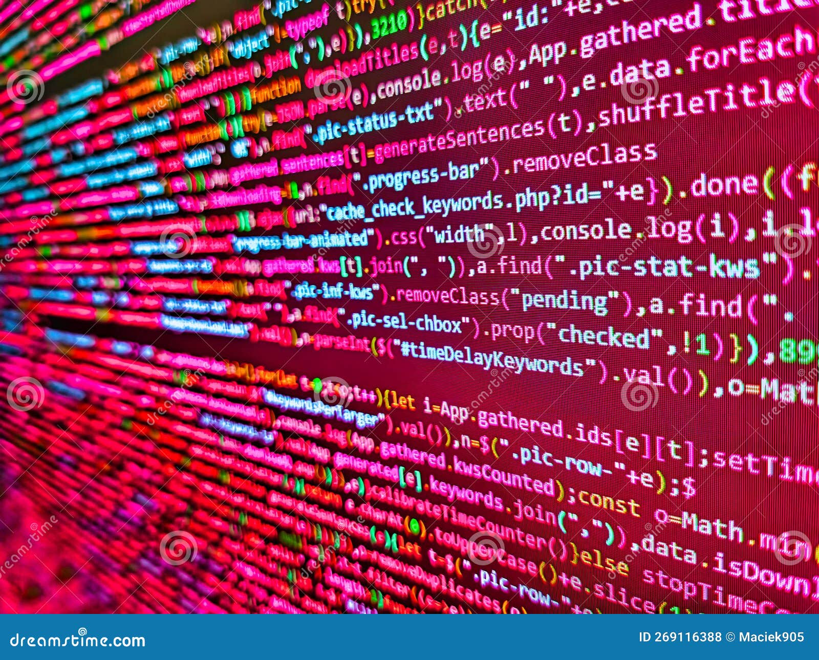 Programing. Computer. Big Data Concepts Working in Cyberspace ...