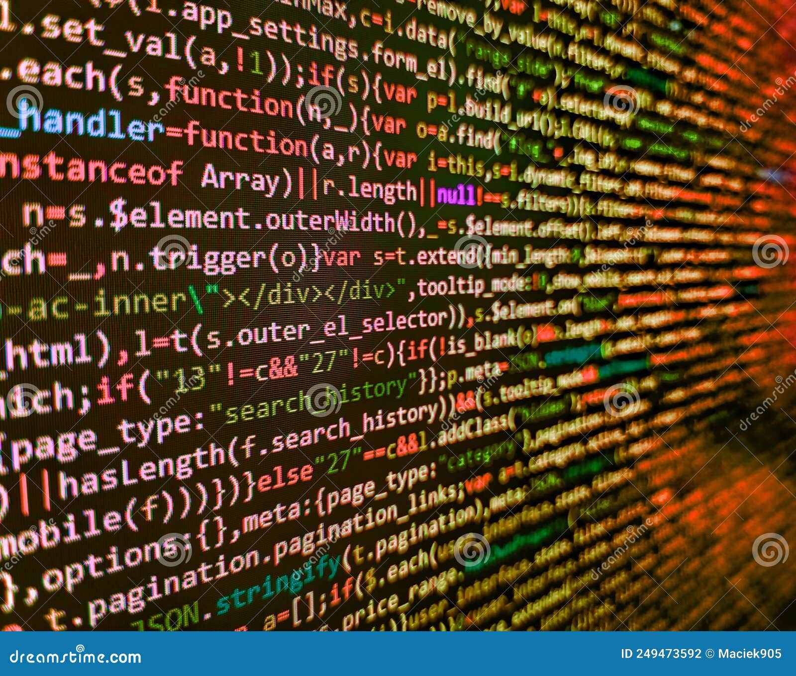 Programmer Workplace Data Encryption Security Code On A Computer Display Programmer Typing New