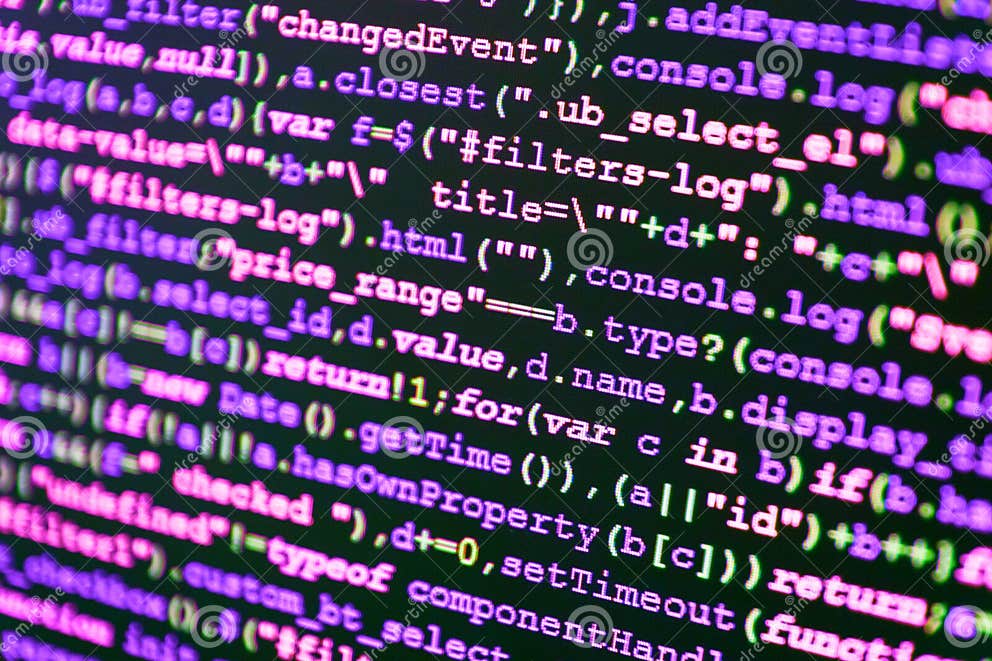 Programing Workflow Abstract Algorithm Stock Photo - Image of close ...