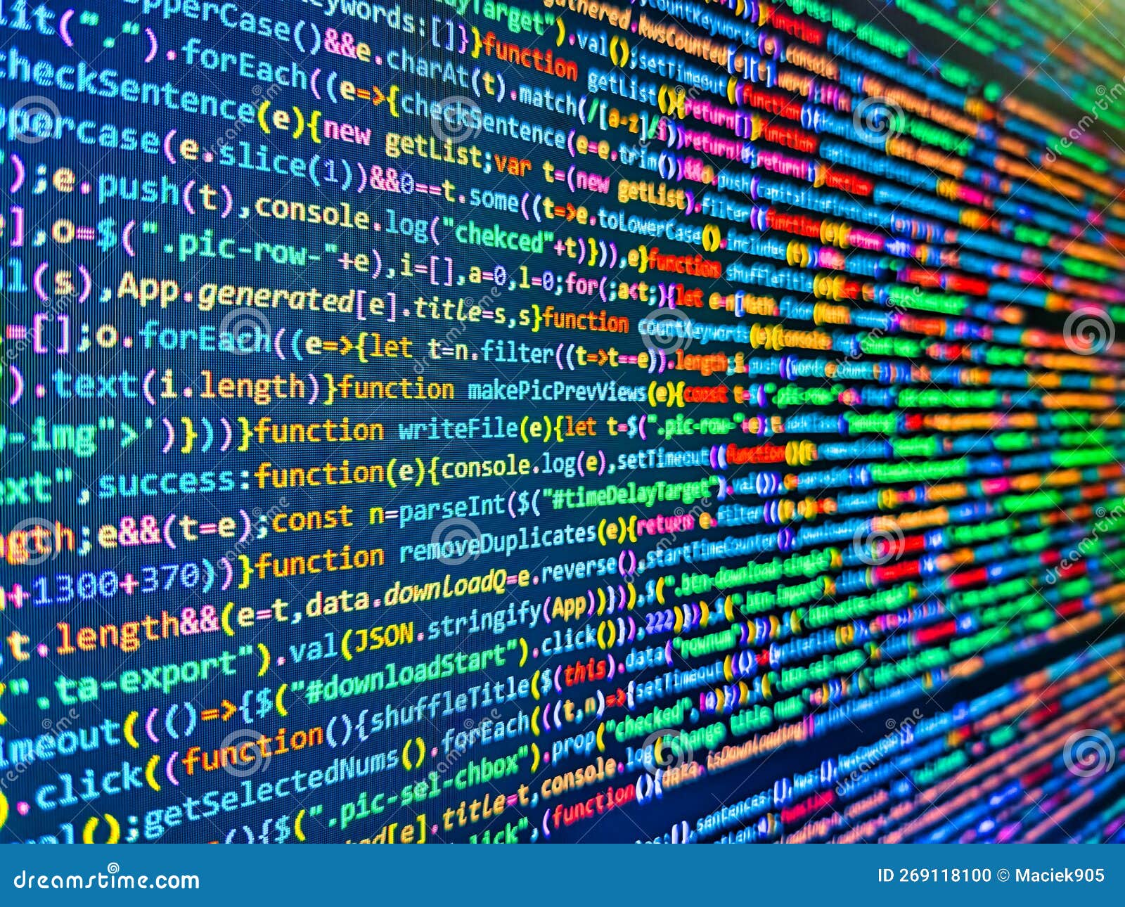 Programm Software Developer Coding Screen Computer Script Typing Work Implementing Seo 0526