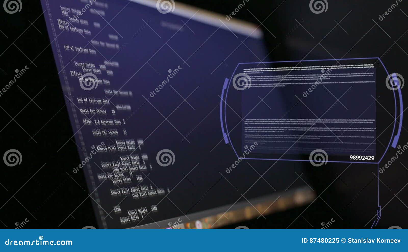 Programma Di Codice Macchina Che Corre in Uno Spazio Virtuale ...