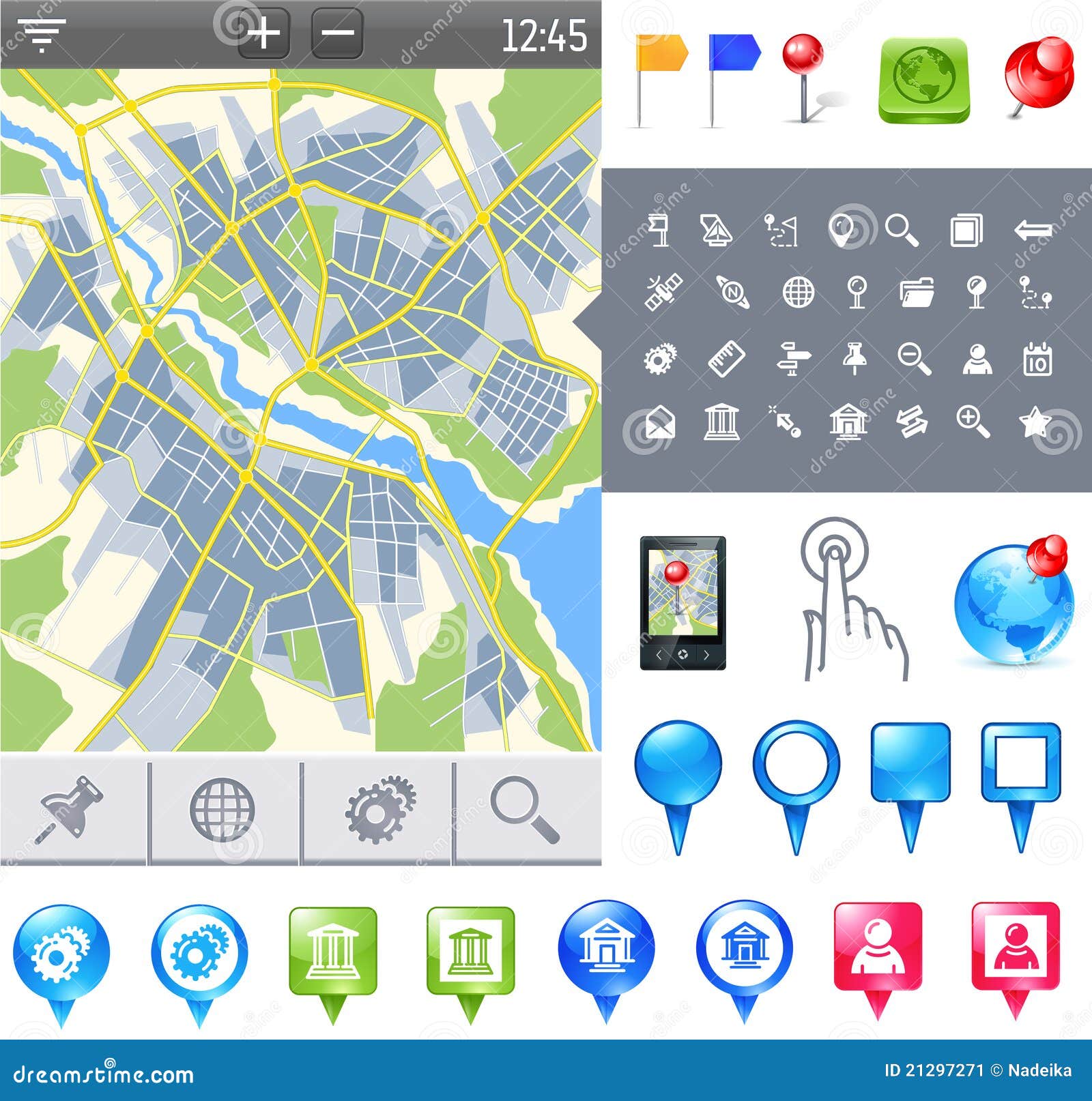 Programma-icona-gps illustrazione vettoriale. Illustrazione di ...