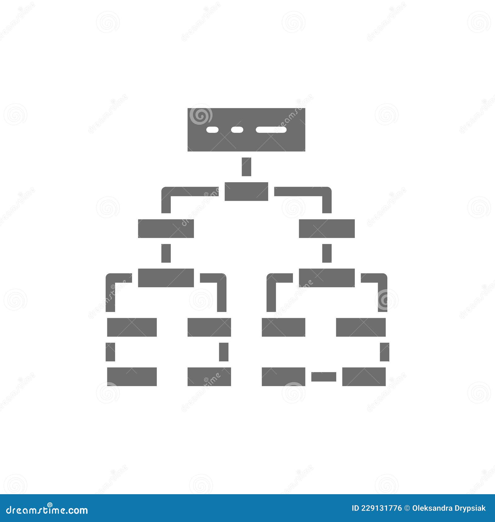 Programmaalgoritme Stroomschema Werkschema Mindmap Grijs Pictogram ...