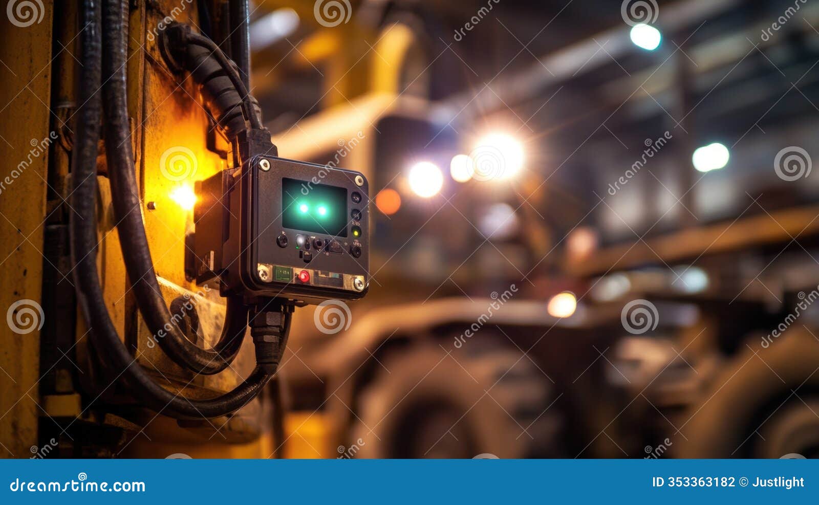 Programmable Logic Controller, Modern Control Panel Installed on Heavy ...