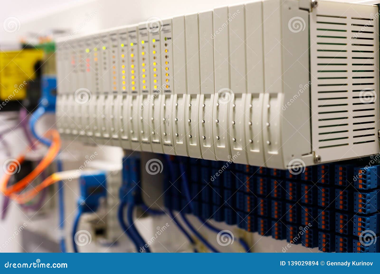 Programmable Logic Controller PLC Modules Stock Photo - Image of home ...
