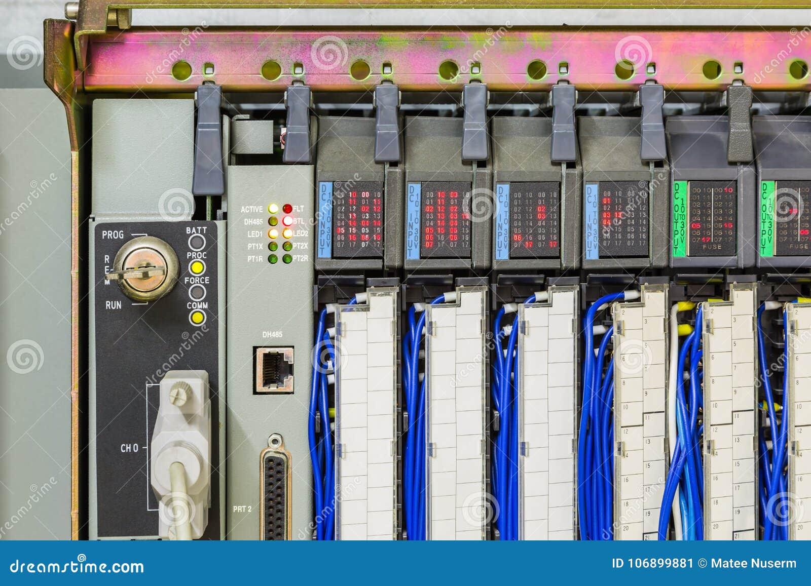 Programmable Logic Controller Stock Image - Image of connection ... Programmable Logic Controller Stock Image - Image of connection ...