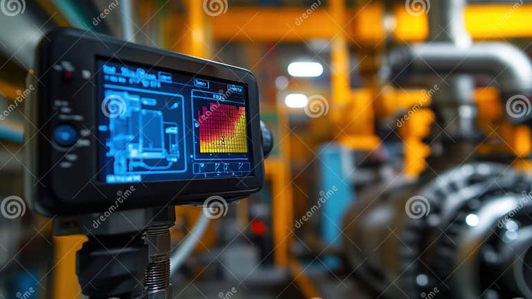 Programmable Logic Controller Showing Real Time Data in a Manufacturing ...