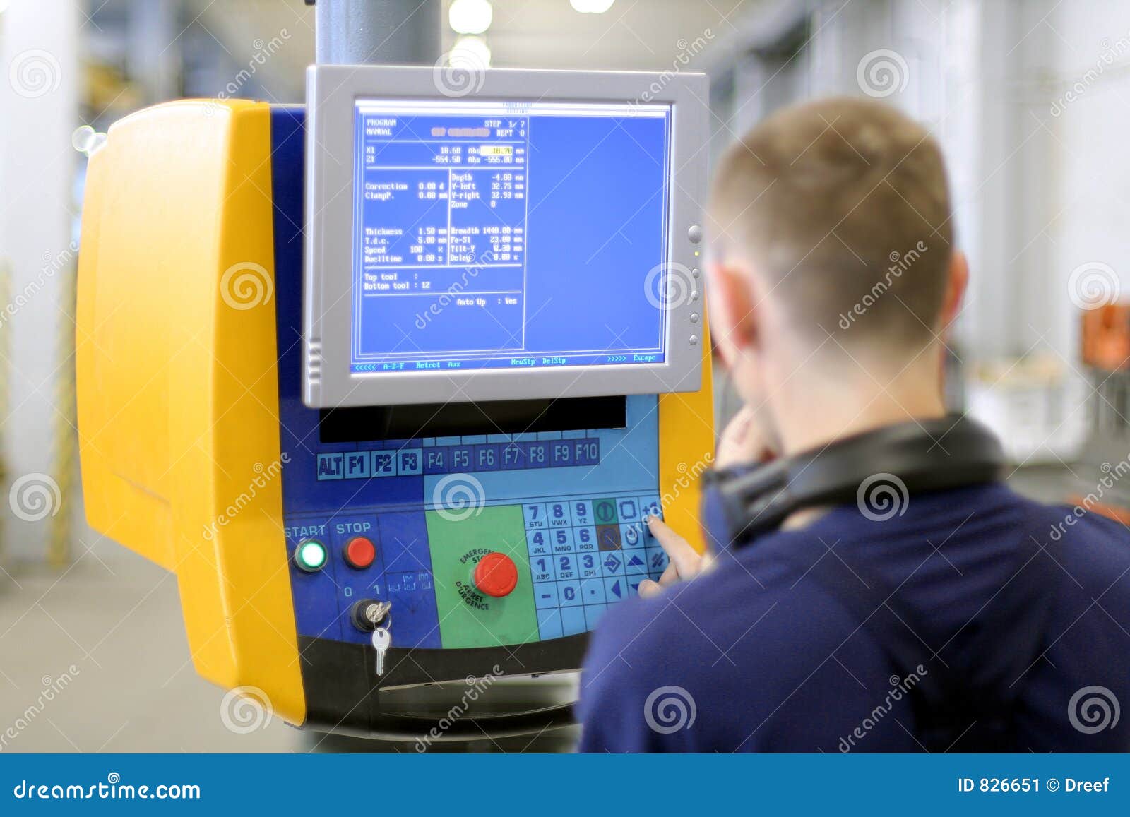 Programmable machine stock image. Image of operator, craft - 826651