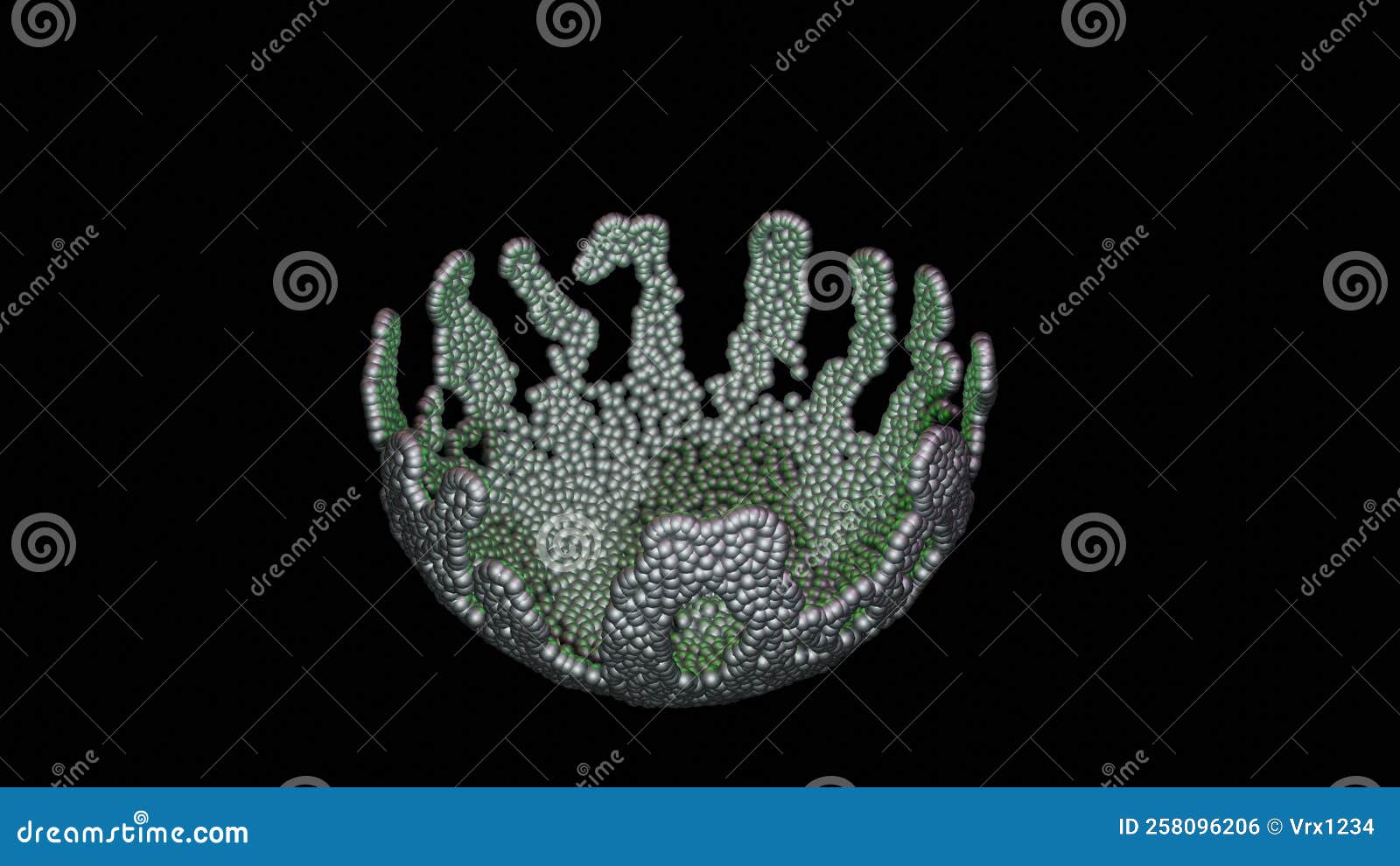 Programmable Matter Forming a Sphere. 3d Render Illustration View 1 ... Programmable Matter Forming a Sphere. 3d Render Illustration View 1 ...