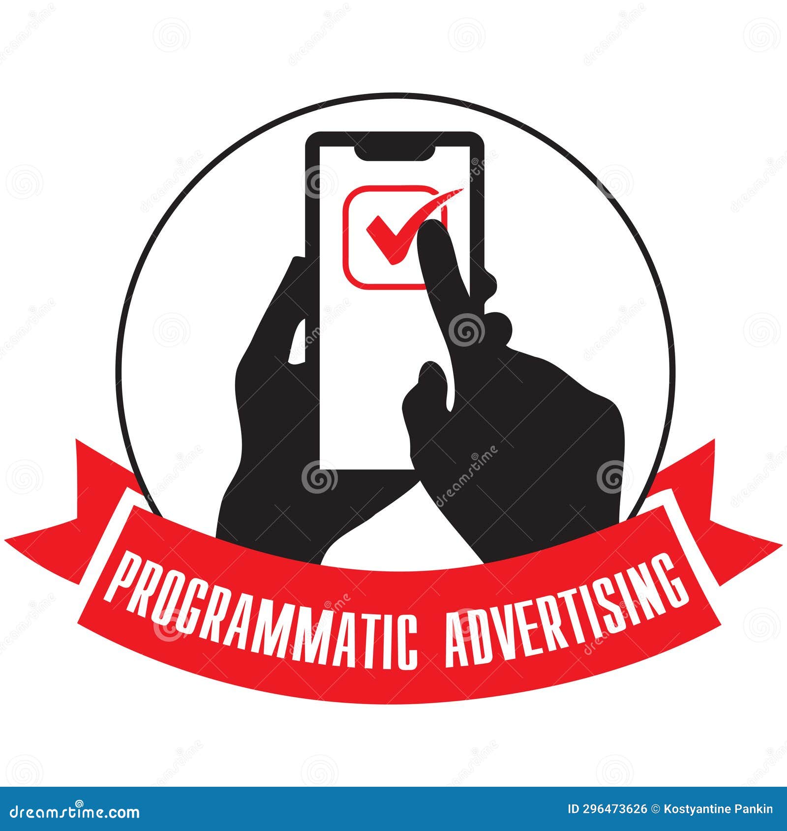 Programmatic Advertising stock illustration. Illustration of symbol ...