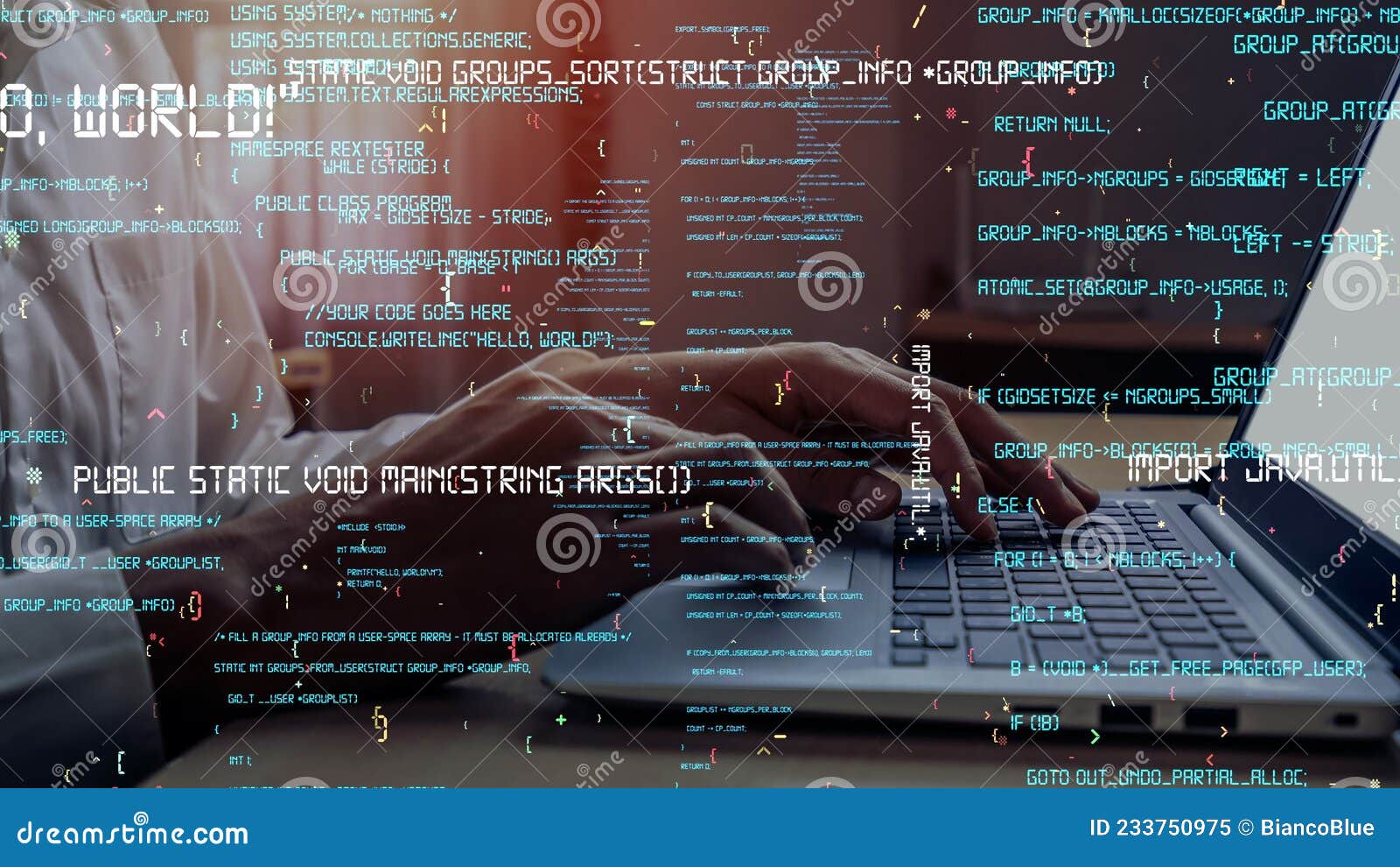 Programmation Conceptuelle Et Codage Des Futurs Logiciels Illustration ...