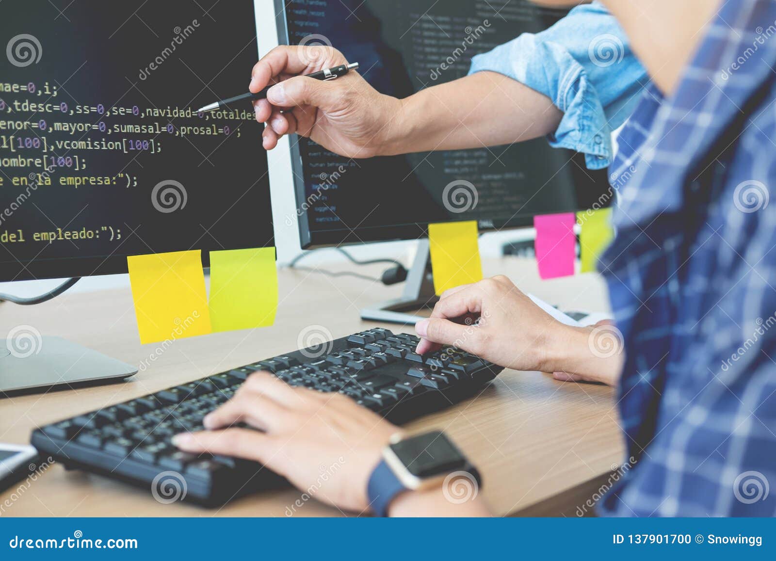 Programmatore Outsource Developer Team Che Codifica Progettazione Del ...