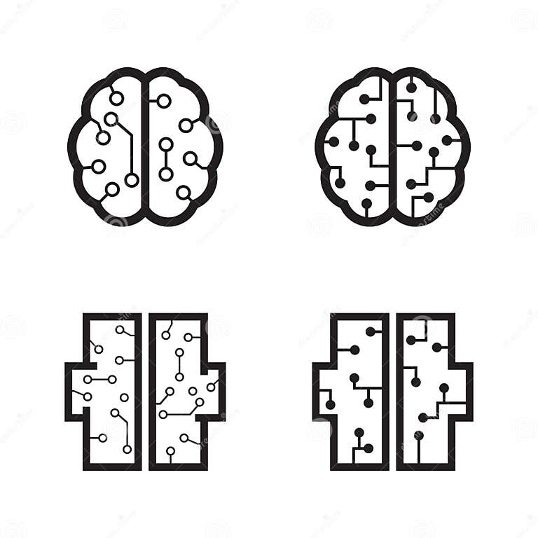 Programmer brain stock vector. Illustration of concept - 134000837