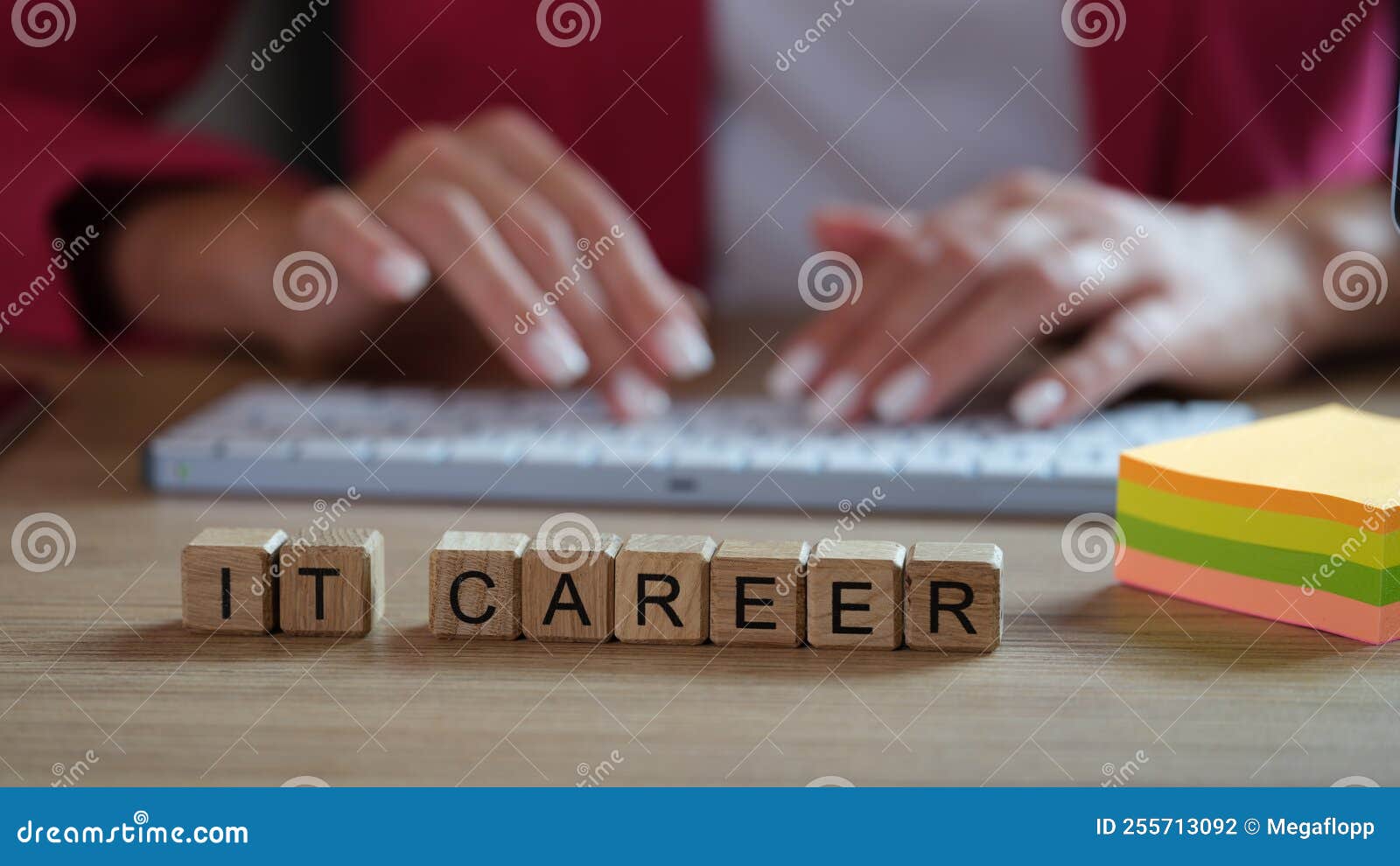 It Programmer Career and Trainee Training Concept on Computer Stock ...