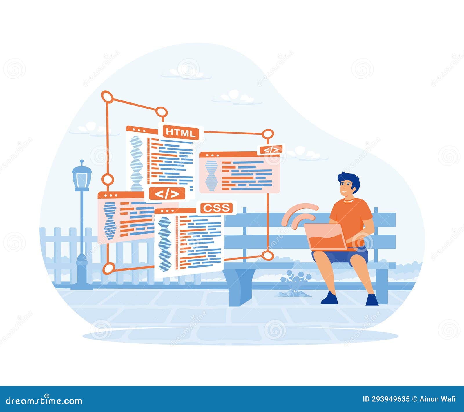 Programmer Cartoon Character Developing Website, Coding. Stock Vector ... Programmer Cartoon Character Developing Website, Coding. Stock Vector ...