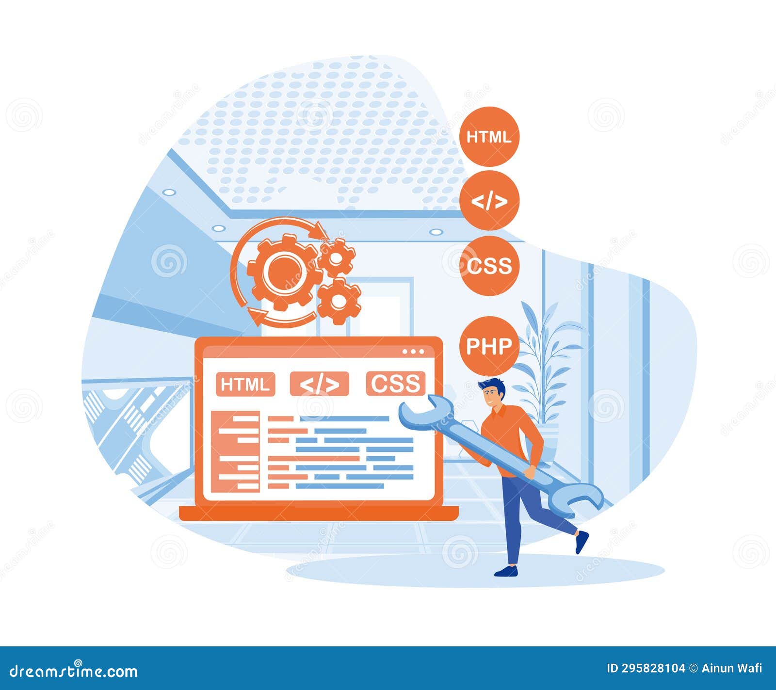 Programmer Cartoon Character Developing Website, Coding. Stock Vector ... Programmer Cartoon Character Developing Website, Coding. Stock Vector ...