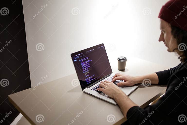 Programmer and Coder Working in the Development Environment. Programmer ...