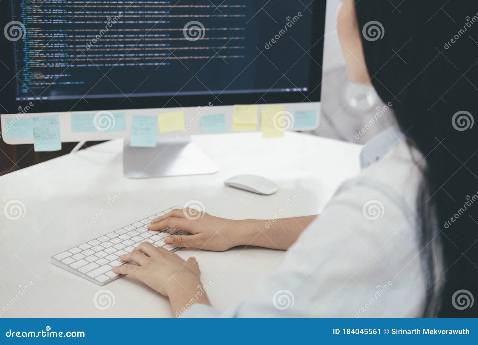 Programmer Is Coding And Programming Software Stock Image Image Of Programmer Program 184045561