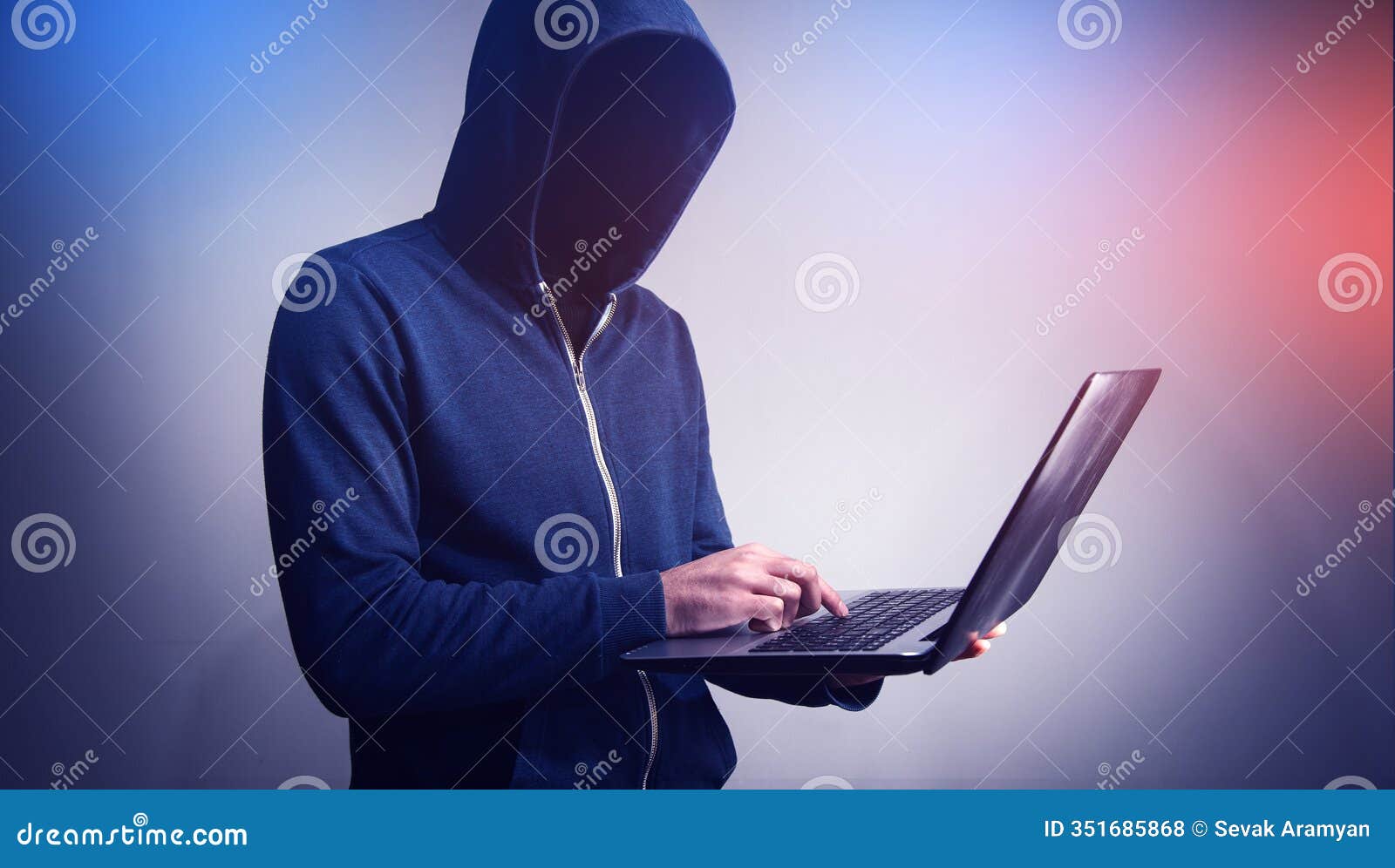 Hacker Typing On Keyboard With Coding Background Stock Image 191931733